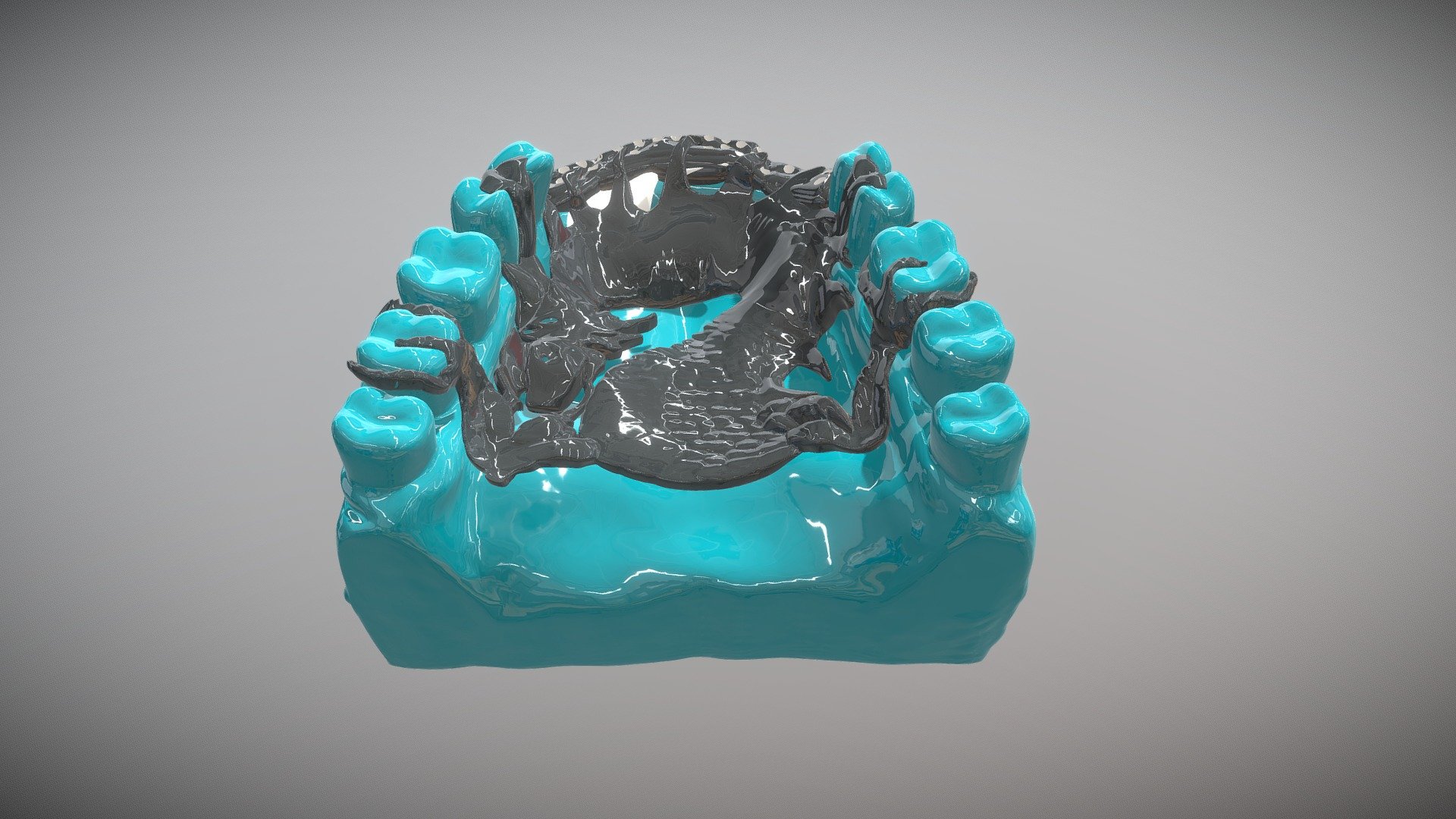 dragon PPR Protesis Parcial Removible PROTOTIPO - 3D model by ...