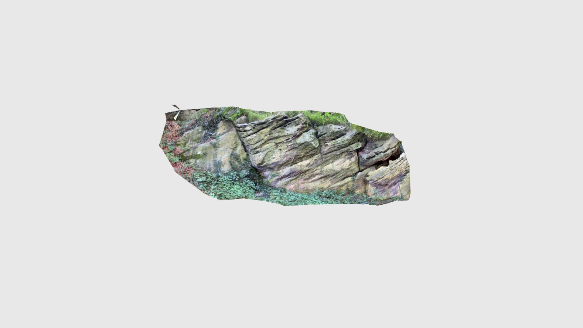 Bentheim sandstone outcrop W-side of Funkenstieg - Download Free 3D ...