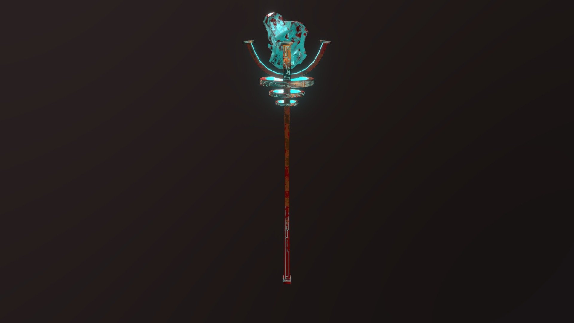 Crystal staff - 3D model by chihirch [07f78c8] - Sketchfab