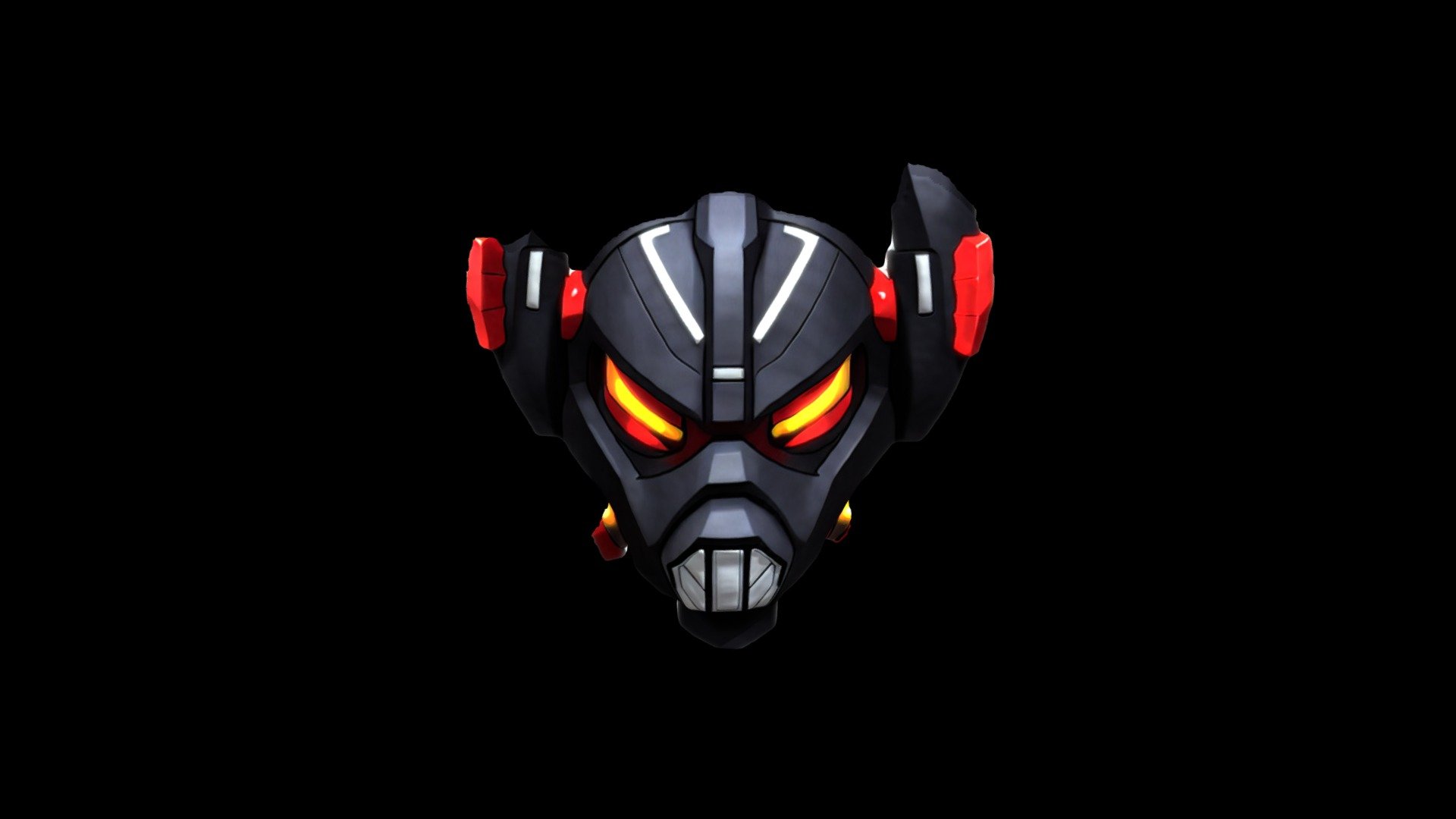 Helmet Mask Robot Cartoon 1472 - Download Free 3D model by klrxyz ...