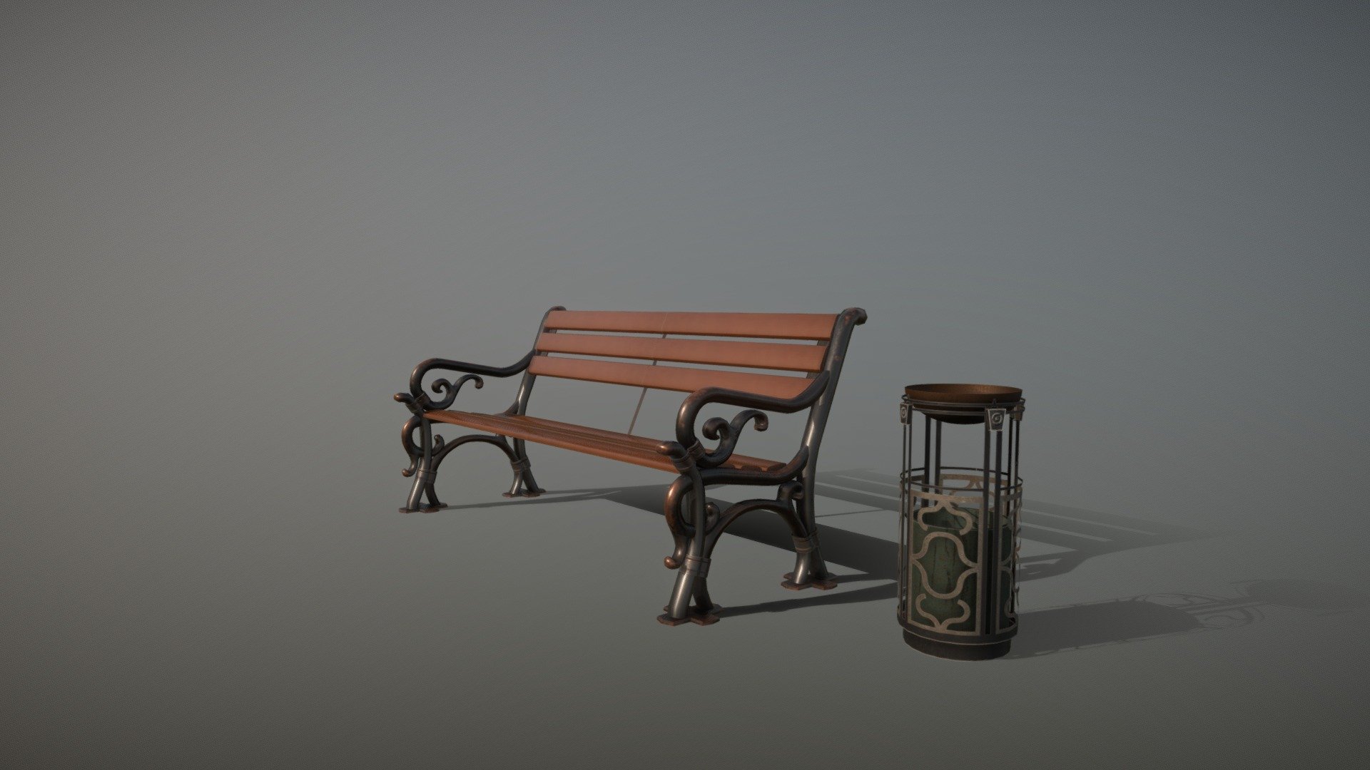 Bench - Download Free 3D model by Spark (@sparkb) [07fb4d3] - Sketchfab