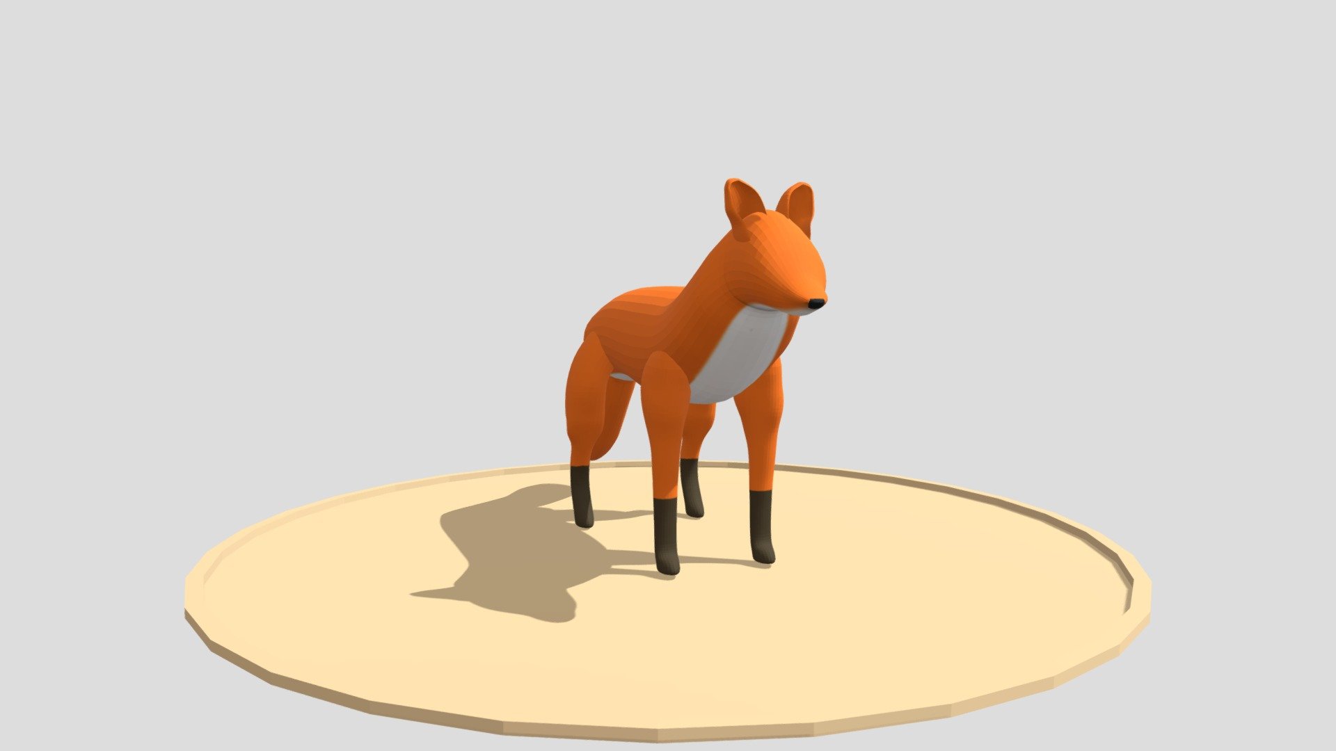 Fox Figure - 3D model by Angela Dzajkovska (@AngelaDzajkovska) [07fb972 ...