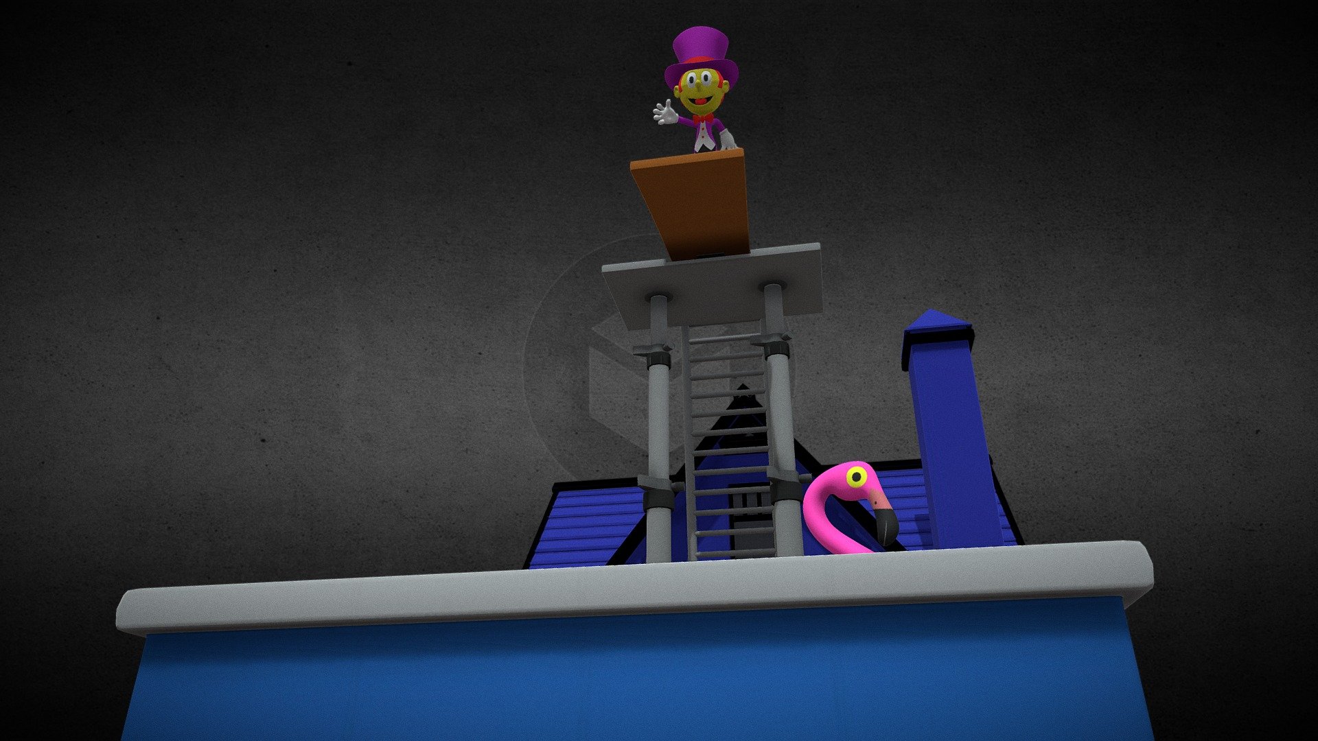 Tizio scivola nella piscina! - Download Free 3D model by ValePro10 ...