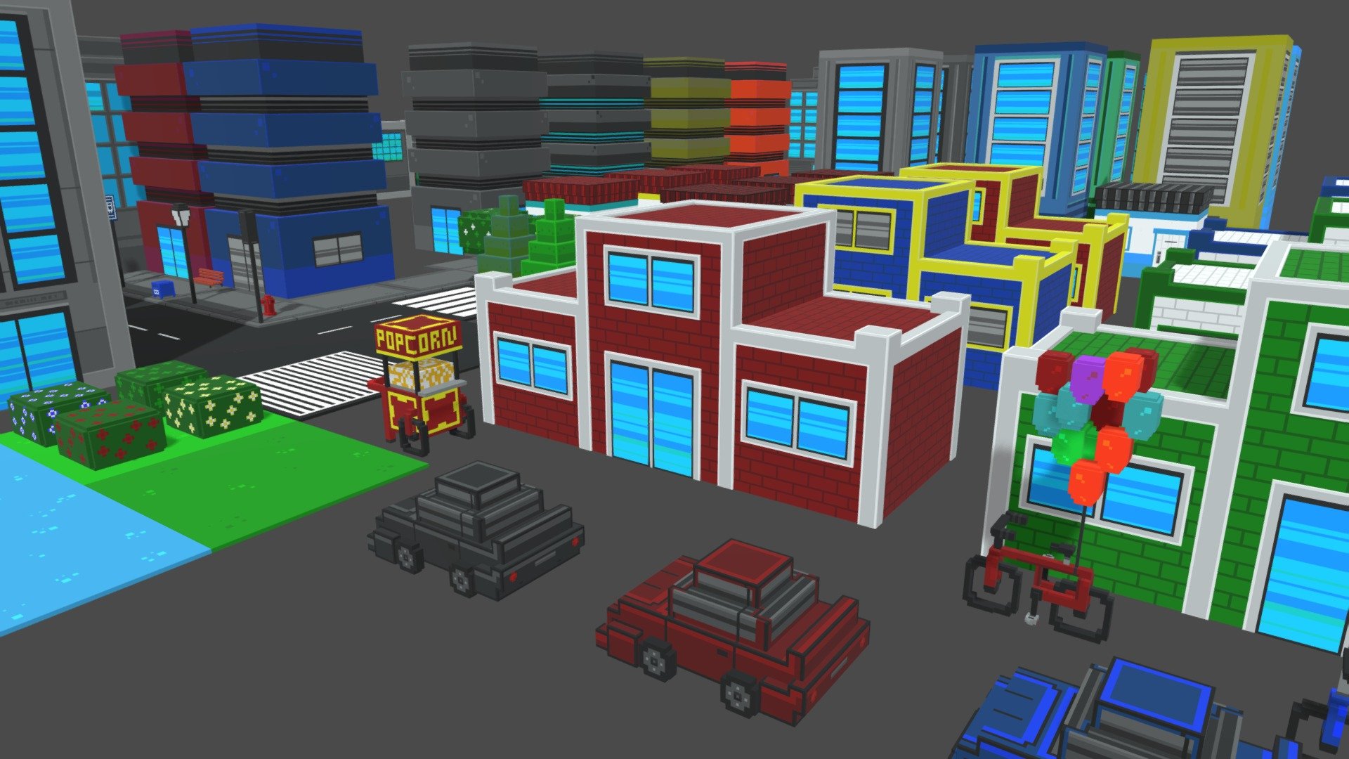 Pack of 100 Voxel City Items - Voxel Art - Buy Royalty Free 3D model by ...