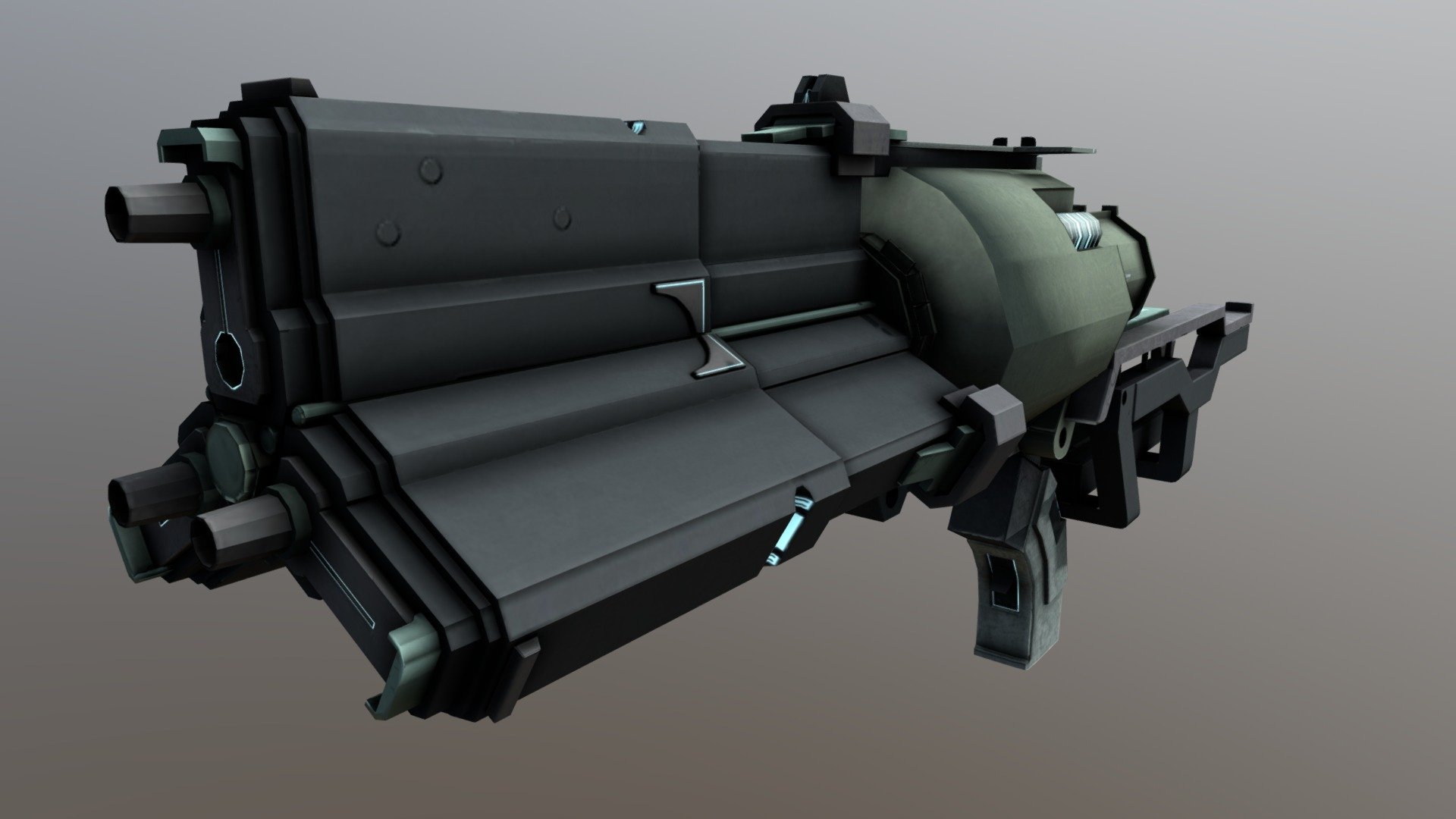 Pulse rifle - 3D model by isaacmartinez18 [08004e8] - Sketchfab