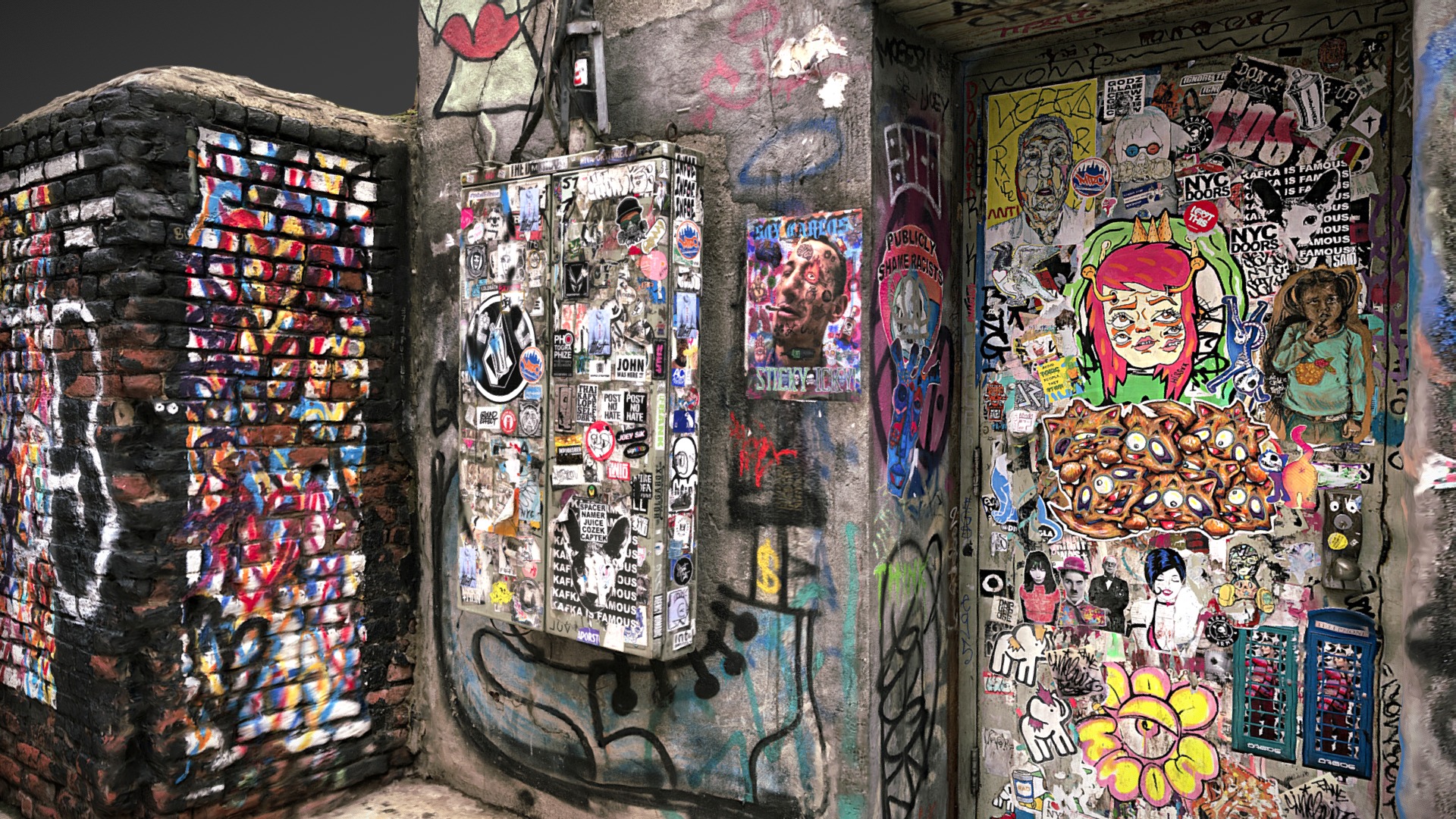 NYC City Street with urban art - Scan - Buy Royalty Free 3D model by ...