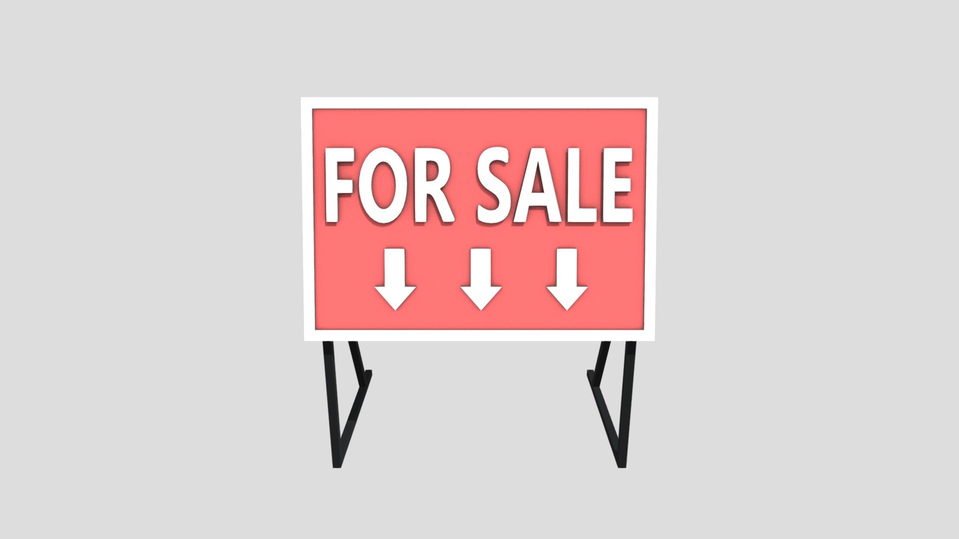 For Sale Sign Sketchfab - 3D model by grammafon [0801cee] - Sketchfab