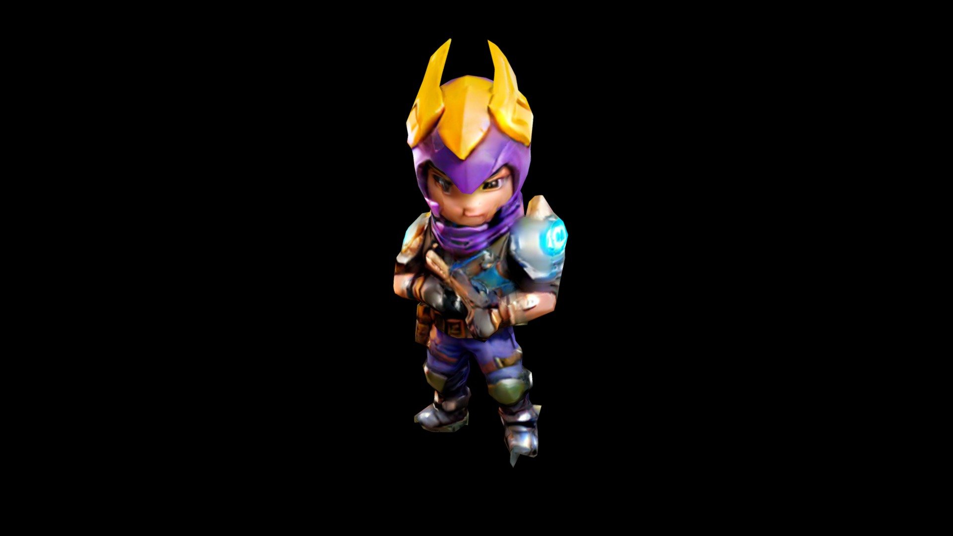 "Grumpy Knight" character from a video game with - Download Free 3D ...