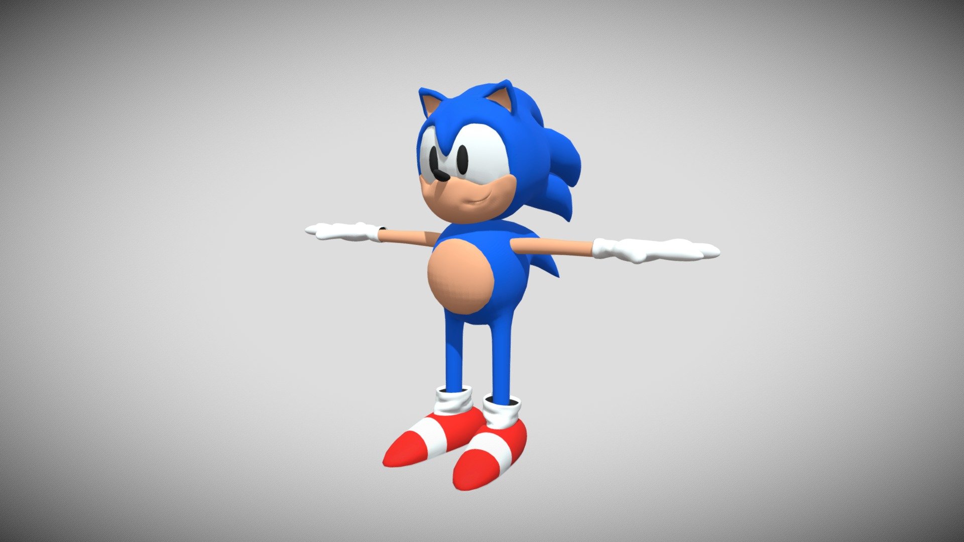 Classic Sonic - Sonic The Hedgehog - 3D model by EliasCoptere [0803e85 ...