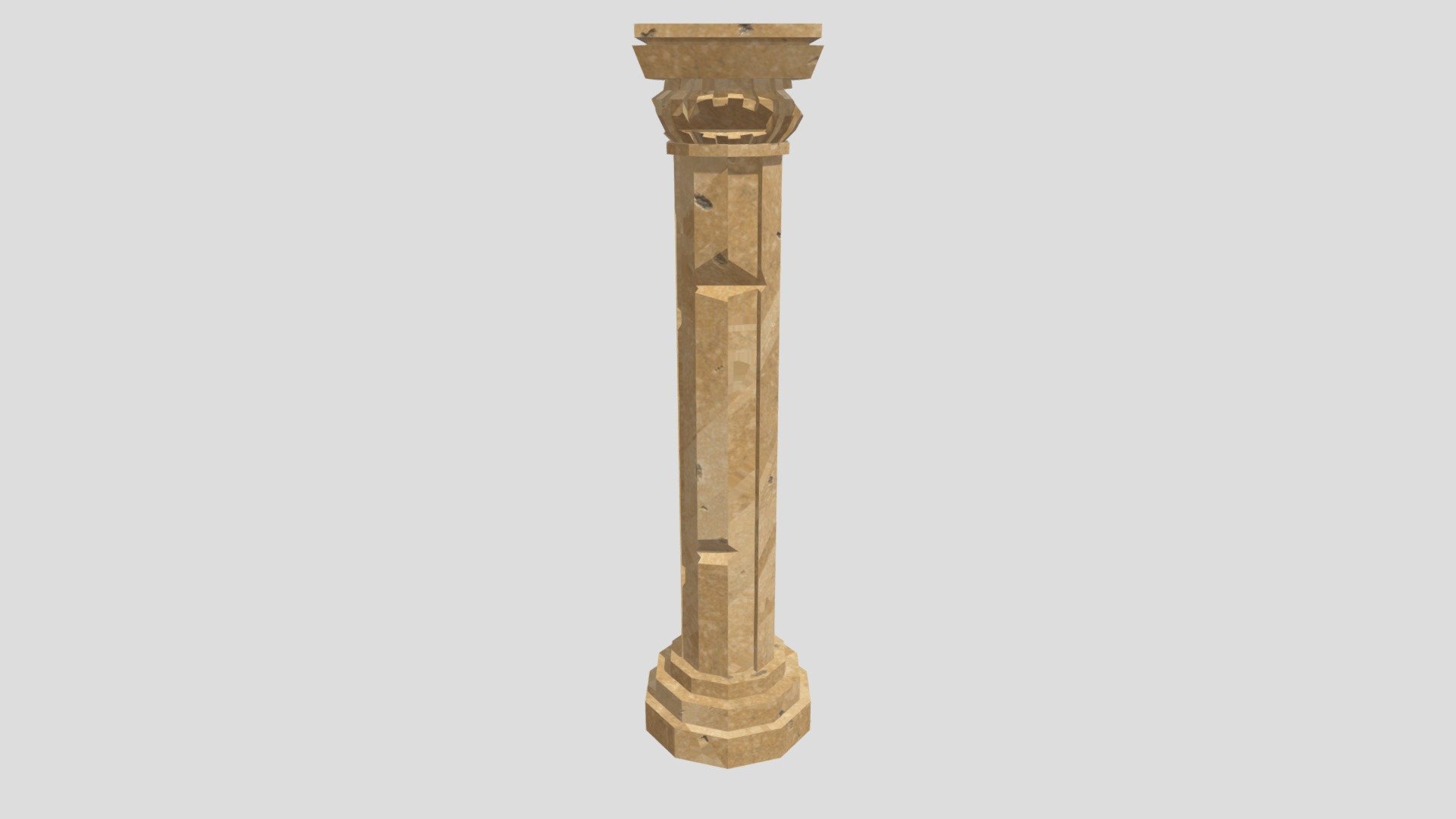 Low poly Pillar - Download Free 3D model by Batons [08041dc] - Sketchfab