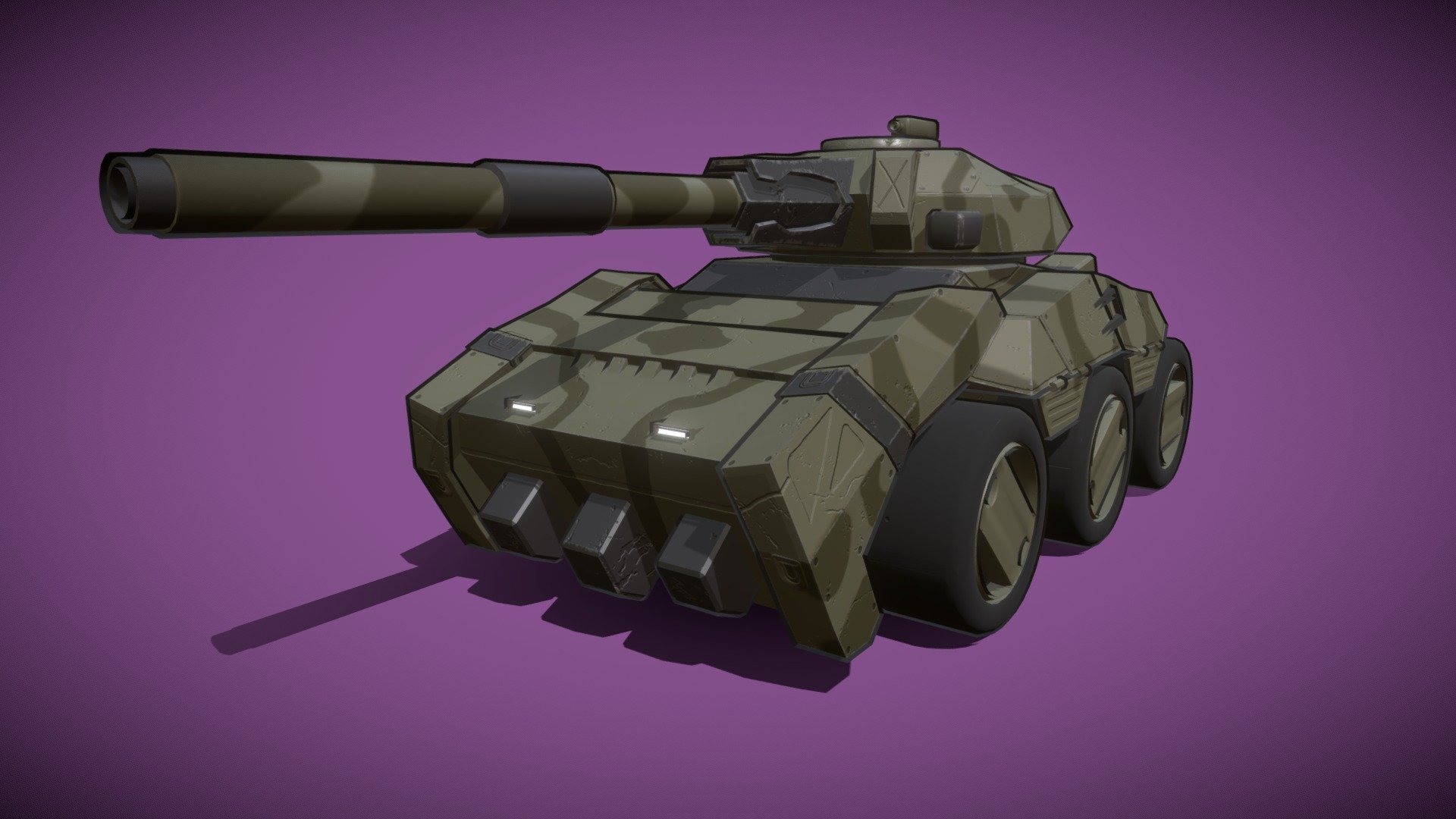Tank Striker gun canon 185 - Buy Royalty Free 3D model by Nangliy ...