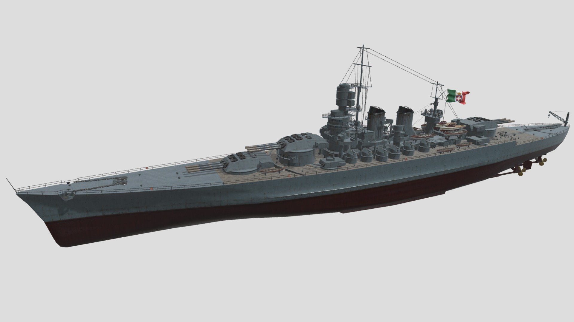 LITTORIO BATTLESHIP - Download Free 3D model by Muhamad Mirza Arrafi ...