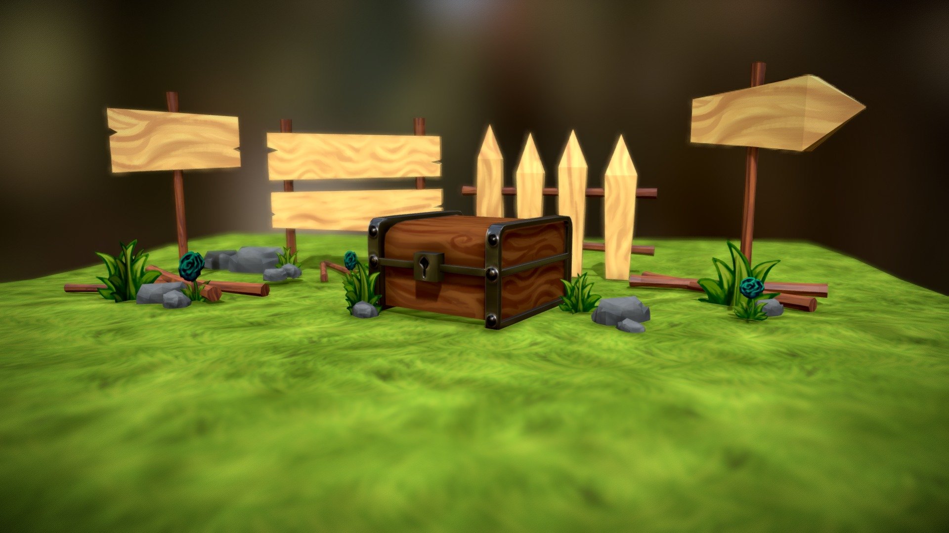 Sample Game Scene - 3D model by Hélder Vinícius (@helder_vinicius_art ...
