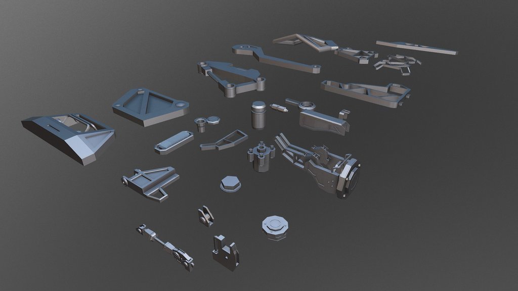 Gear Kitbash - A 3D model collection by iku.tri - Sketchfab
