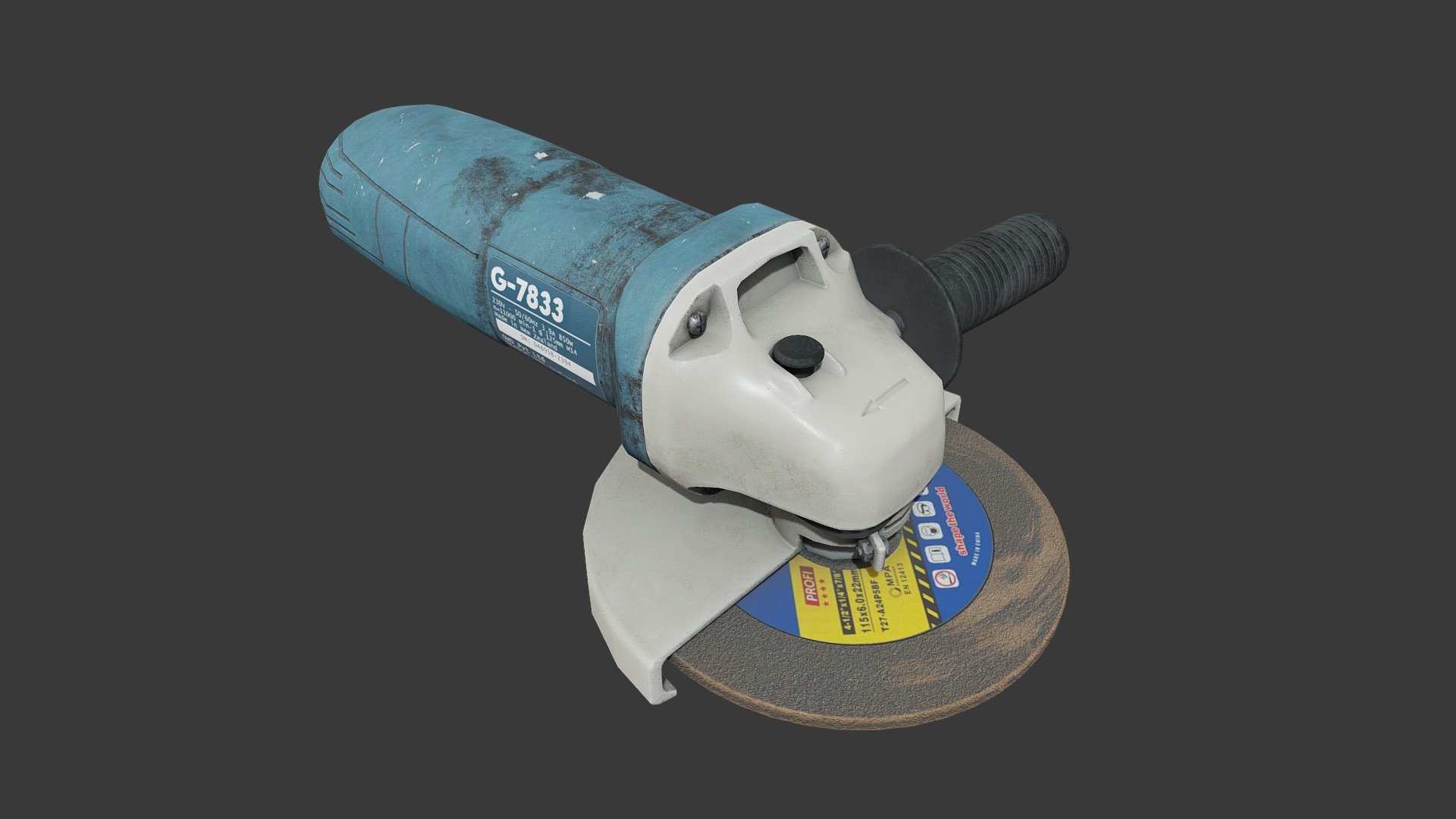 Workshop Angle Grinder - 3D model by cptfurball [080a72b] - Sketchfab