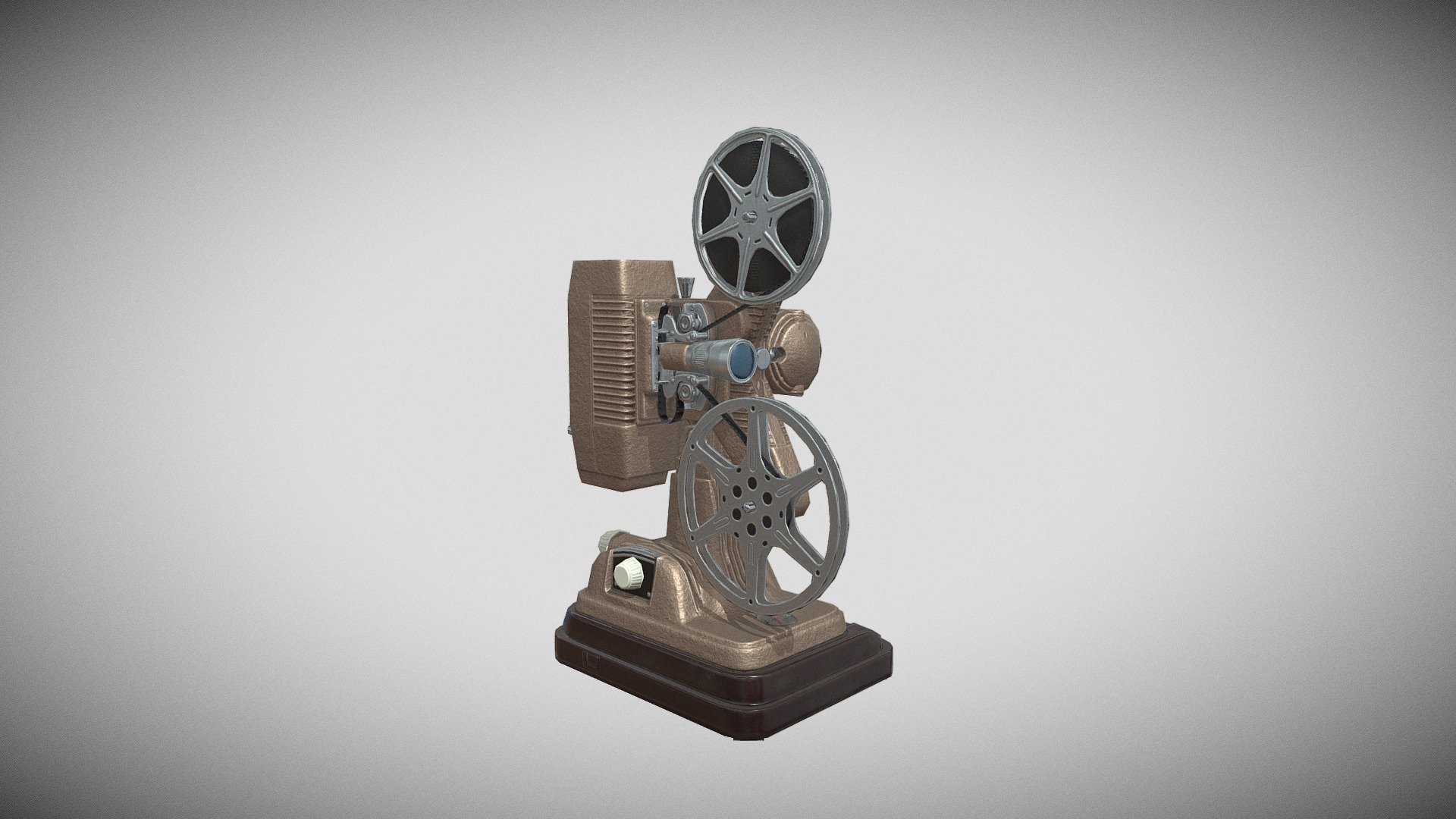 Retro Film Projector - 3D model by Stan (@Stas_SayHallo) [080dc5c ...
