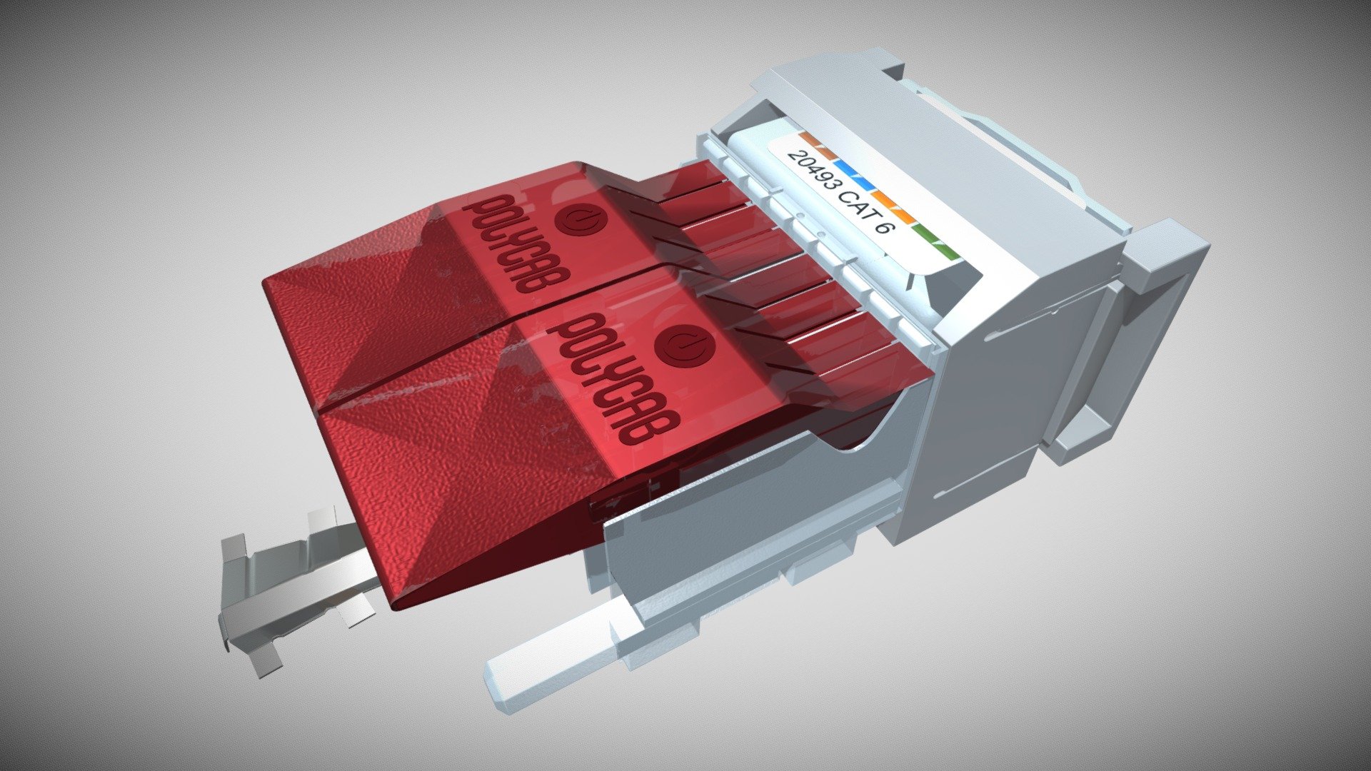 CAT6 UTP PATCH PANEL - 3D model by PolyCab (@hardik15) [0813722 ...