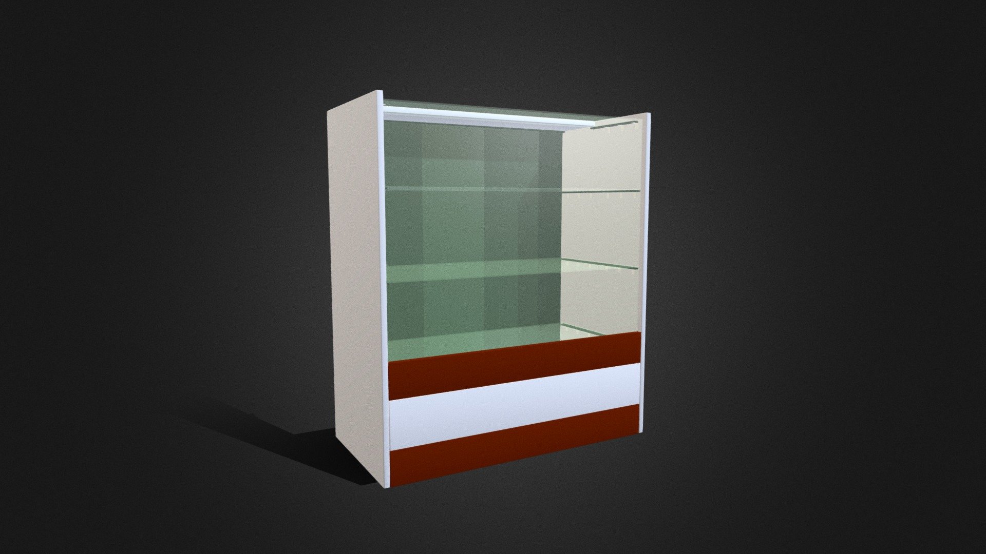 Vitrina Exhibition cabinet Glass vitrine - Buy Royalty Free 3D model by ...