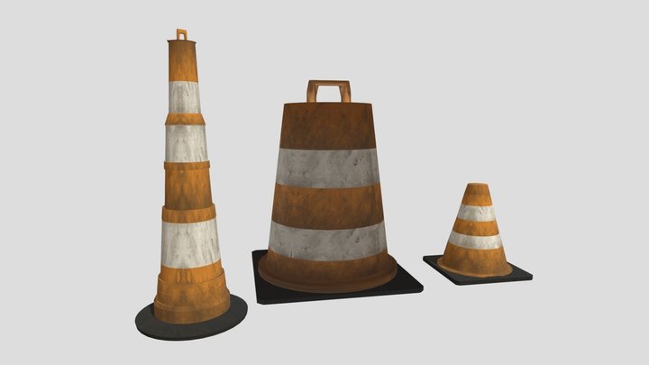 Traffic-cone 3D models - Sketchfab