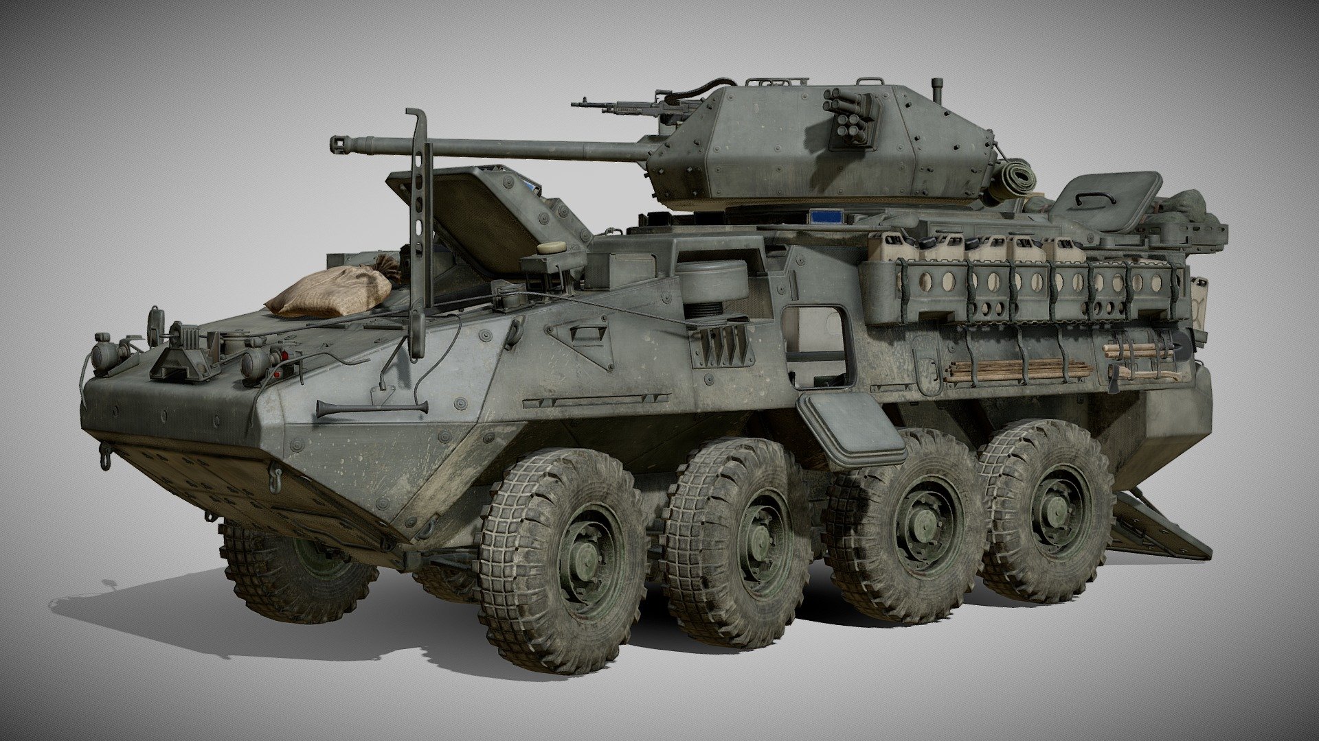 Stryker M1296 Dragoon Armored Car - 3D model by Gerhald [0818aec ...