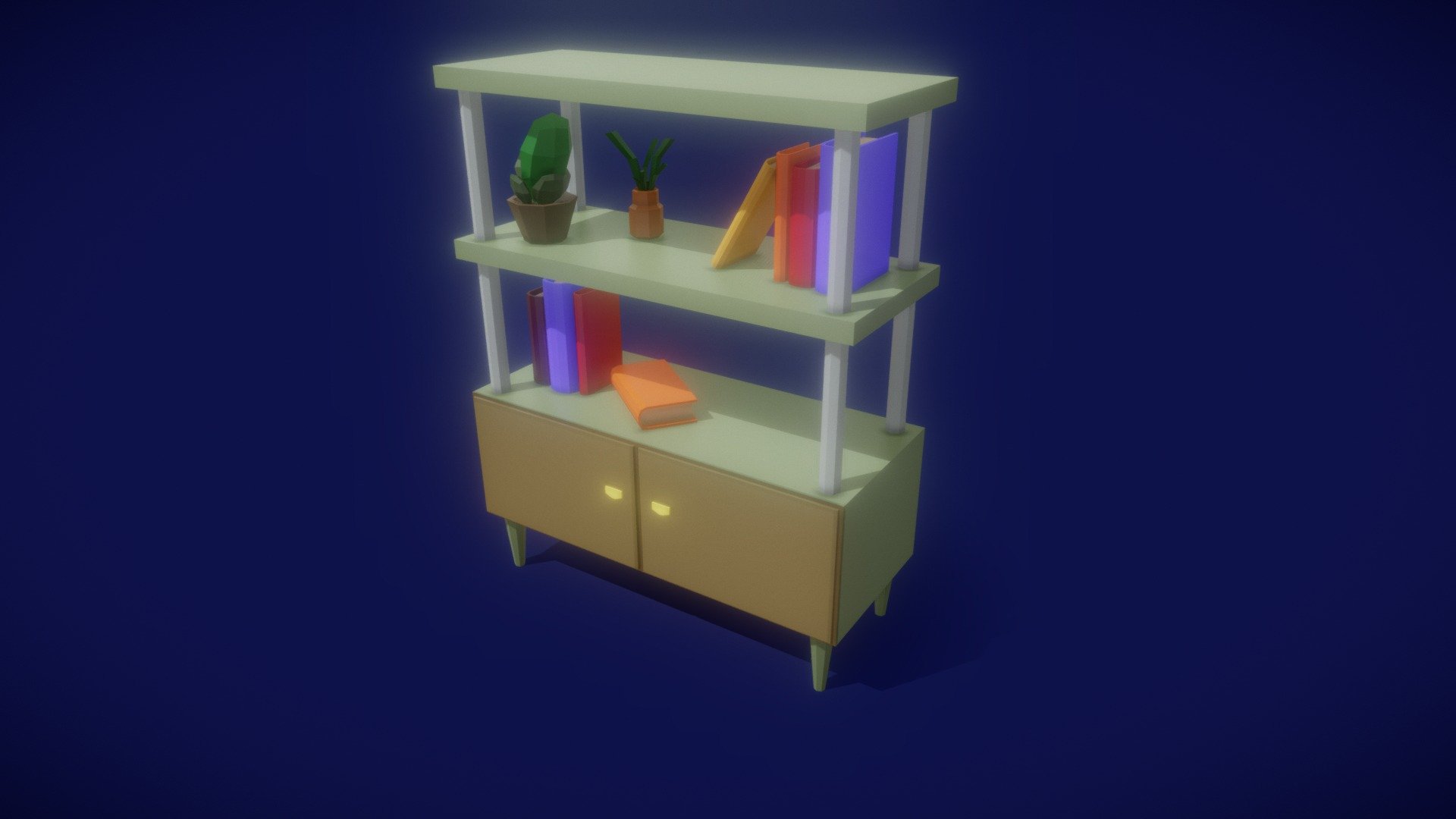 Low Poly Wardrobe - game ready - Download Free 3D model by cerfer ...