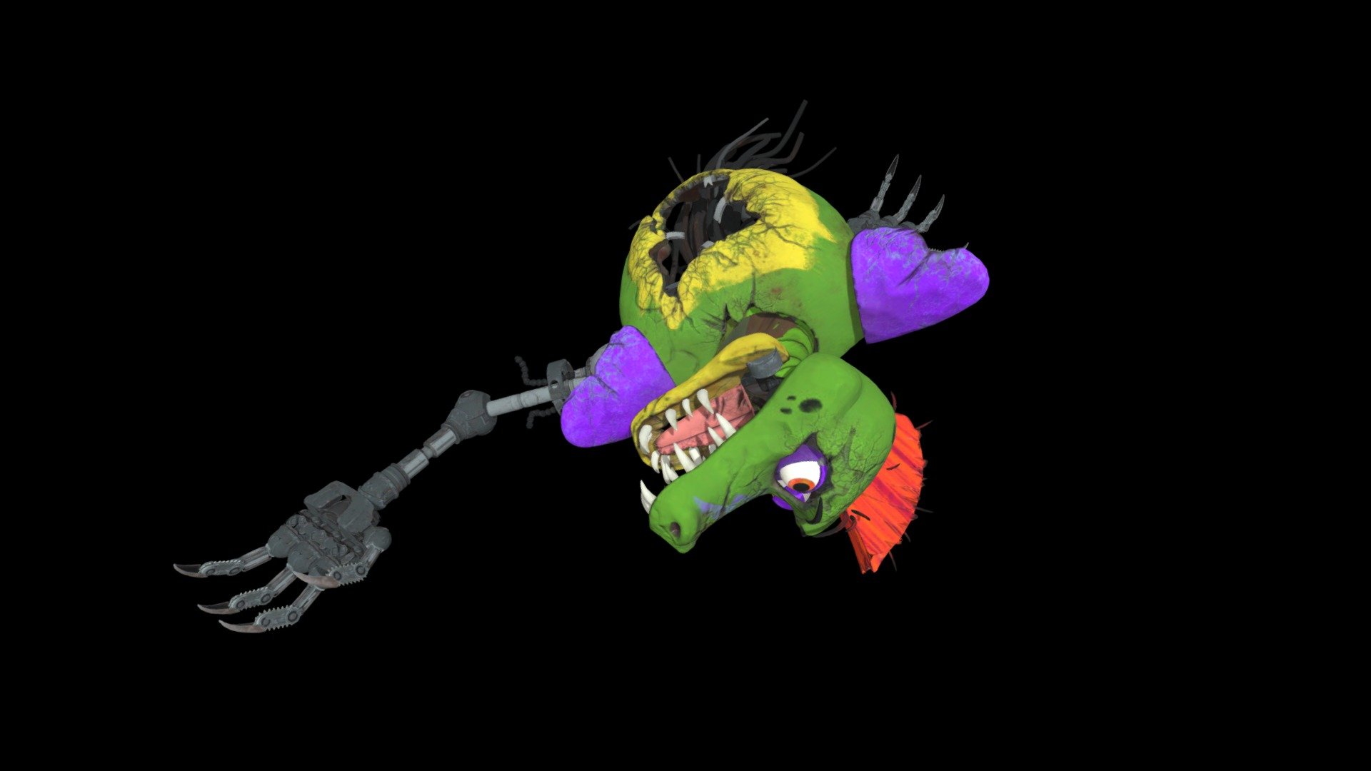 FNAF : Security Breach : Shattered Monty - 3D model by ur_daughter ...