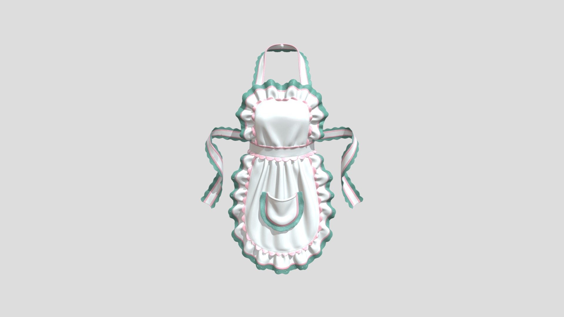 Stylish Frilly Apron - Download Free 3D model by 2021-Hydrema912-2021 ...