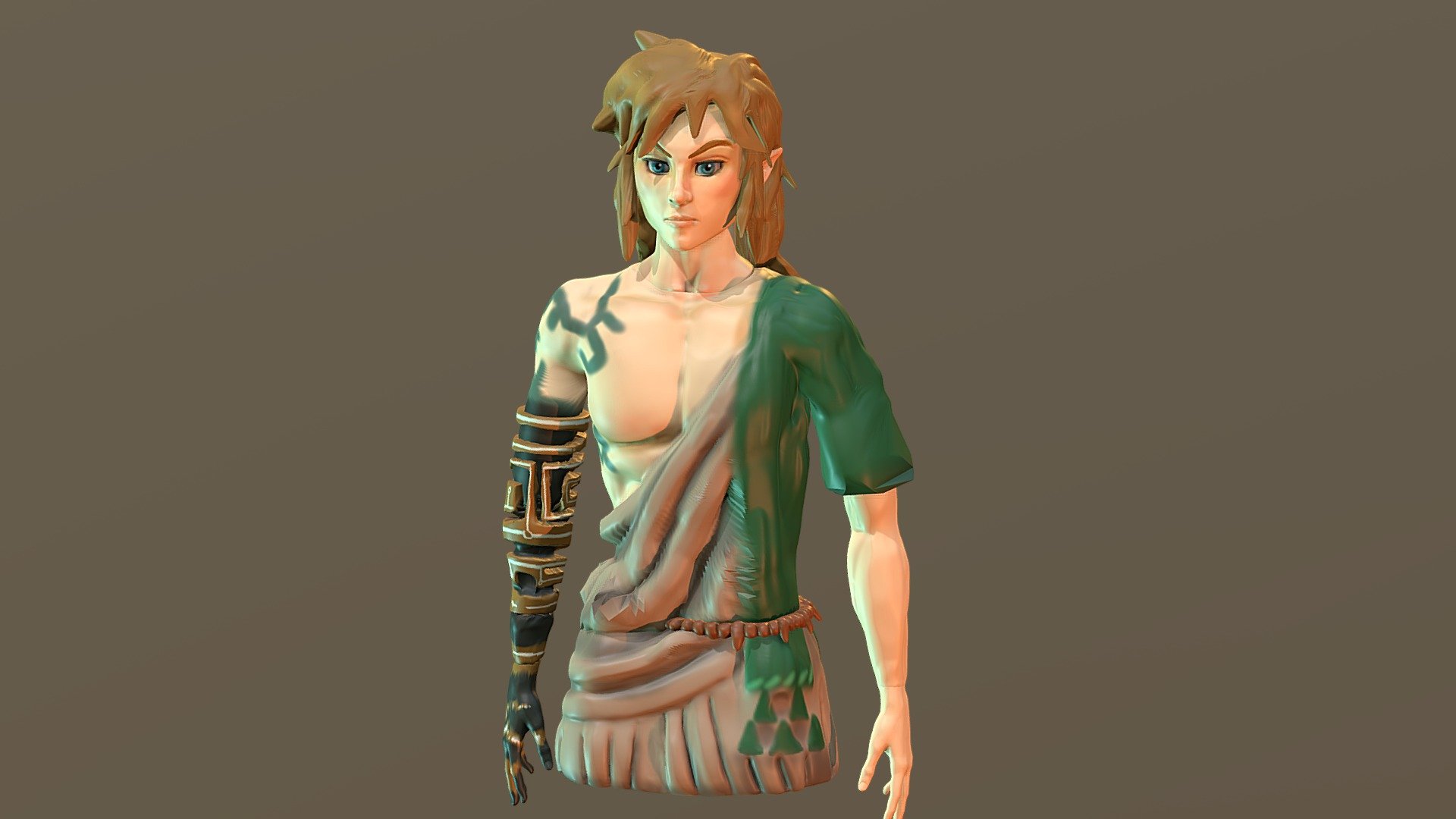Link (Tears of the Kingdom) - 3D model by tayturtle [082425d] - Sketchfab
