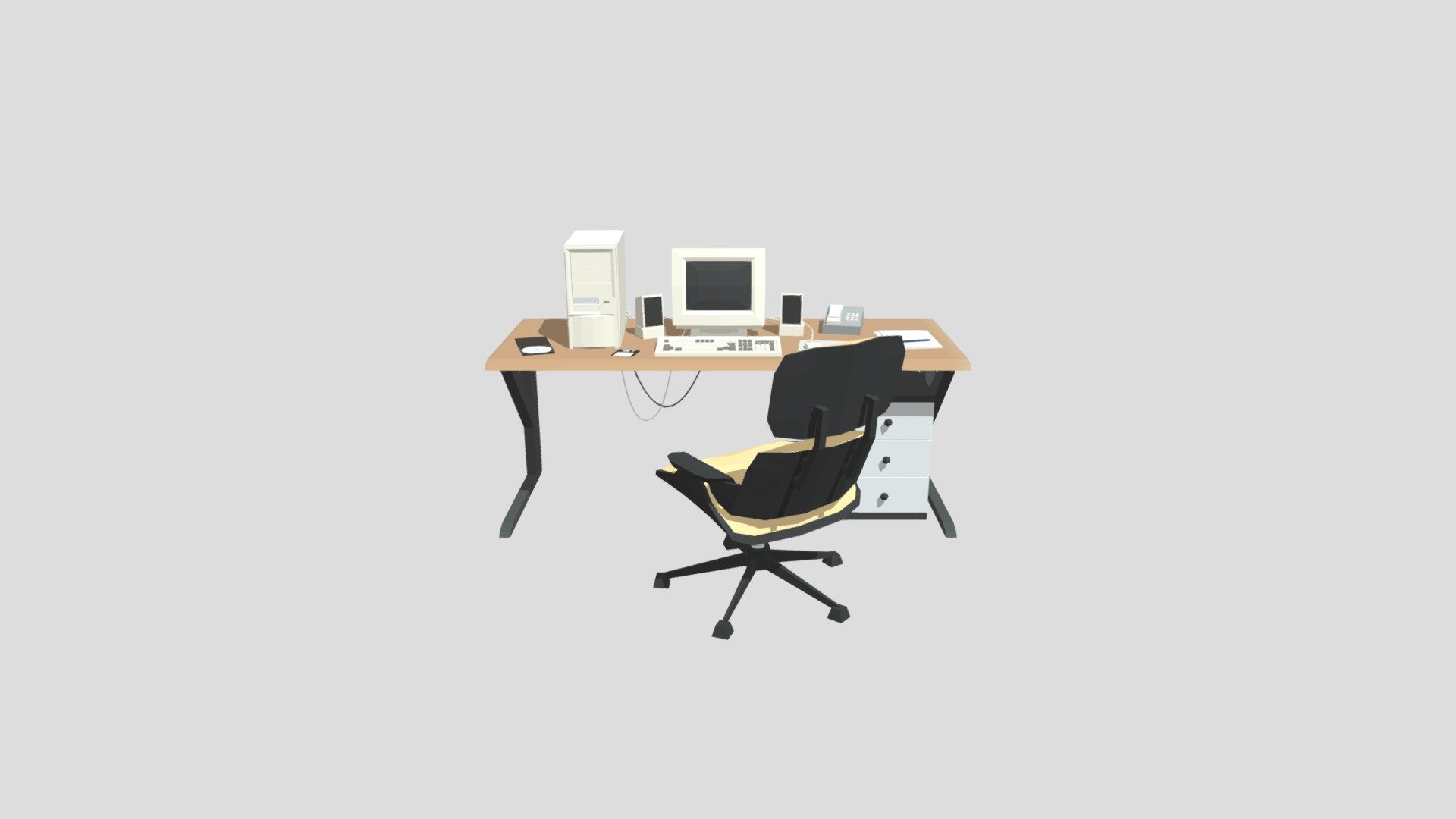 Hardware Computer Desk - Download Free 3D model by madhz [0828415 ...