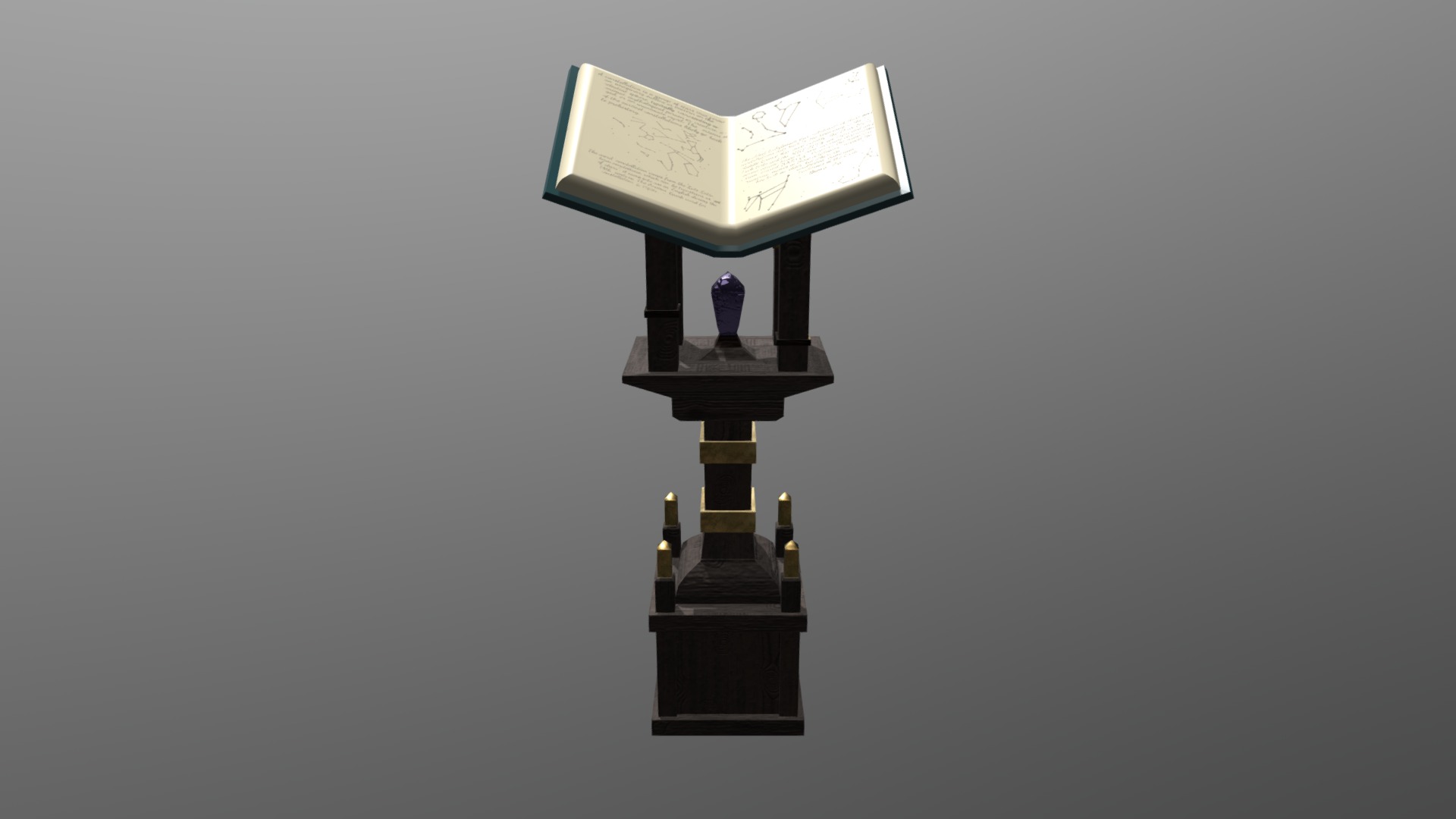 Book Stand - 3D model by lauren.roper [082924e] - Sketchfab