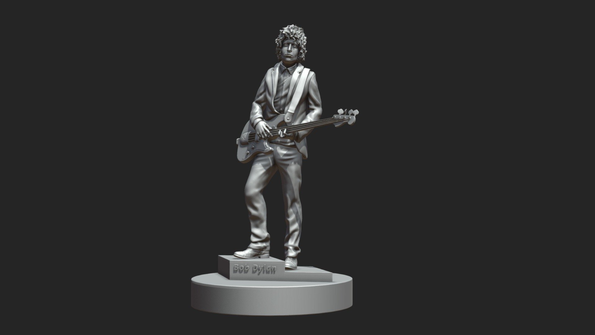 Bob Dylan - 3d printing - Buy Royalty Free 3D model by ronnie_yonk ...