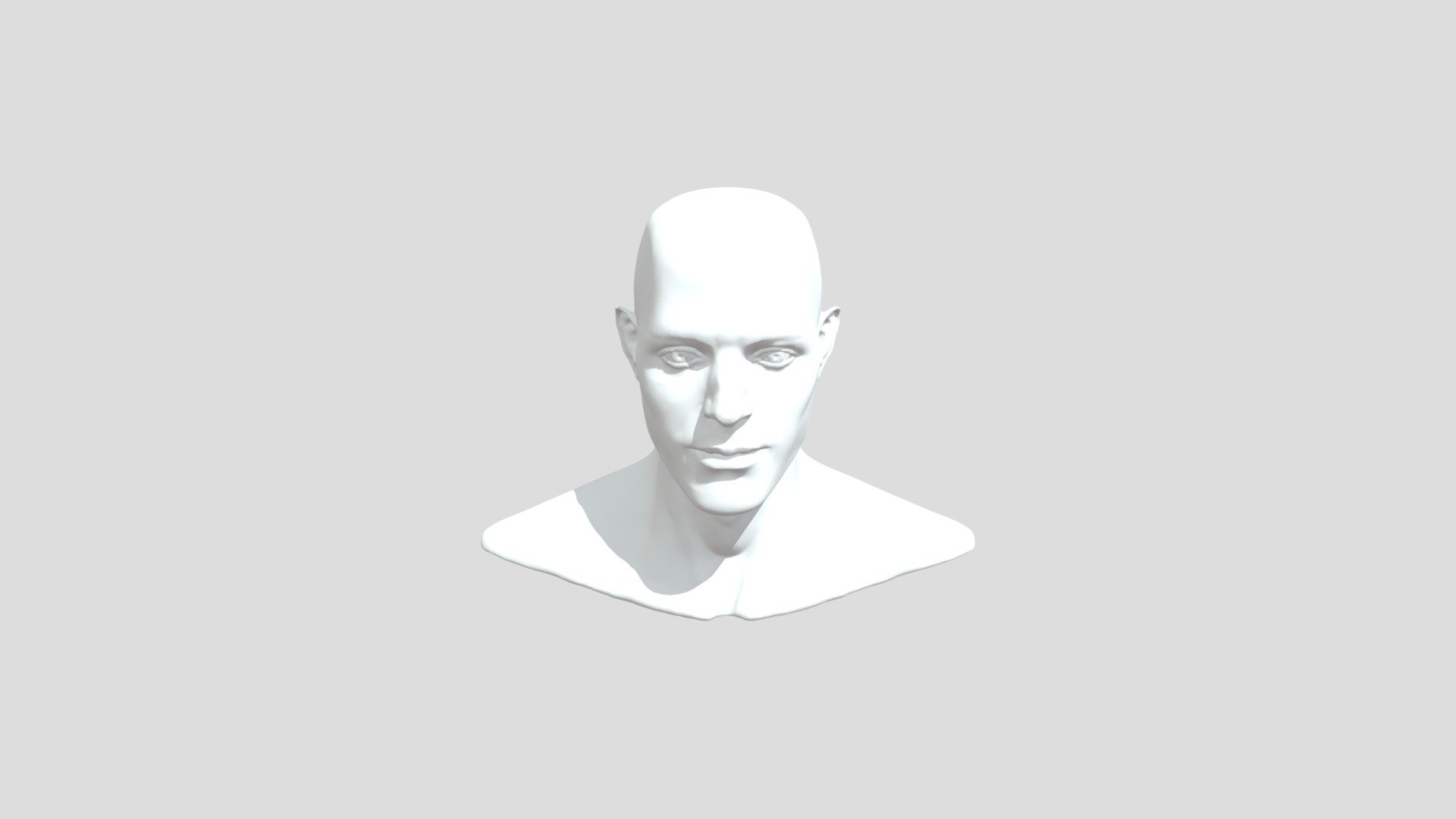 male bust sculpt - 3D model by jaggedcakeslicer [082ae80] - Sketchfab