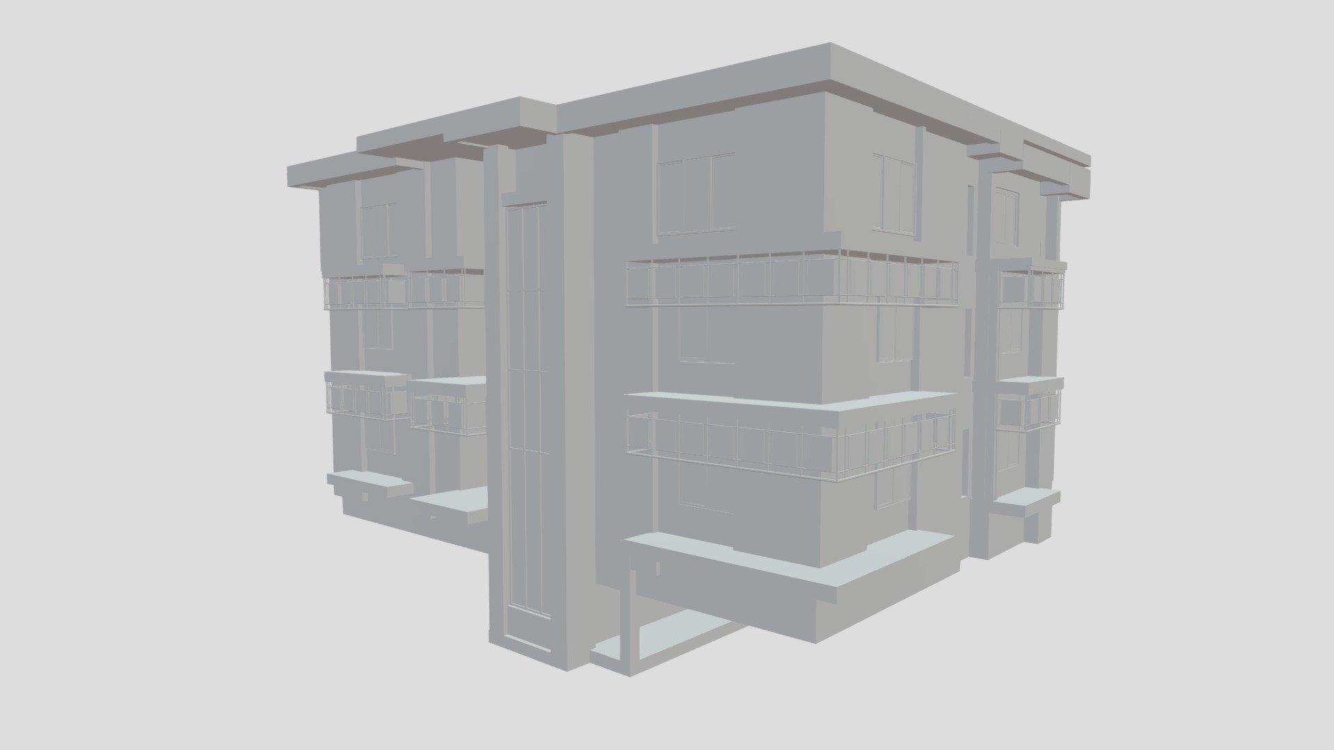 A- Edificio- Vista3D-3D - Download Free 3D model by arq.hedo [083235d] - Sketchfab