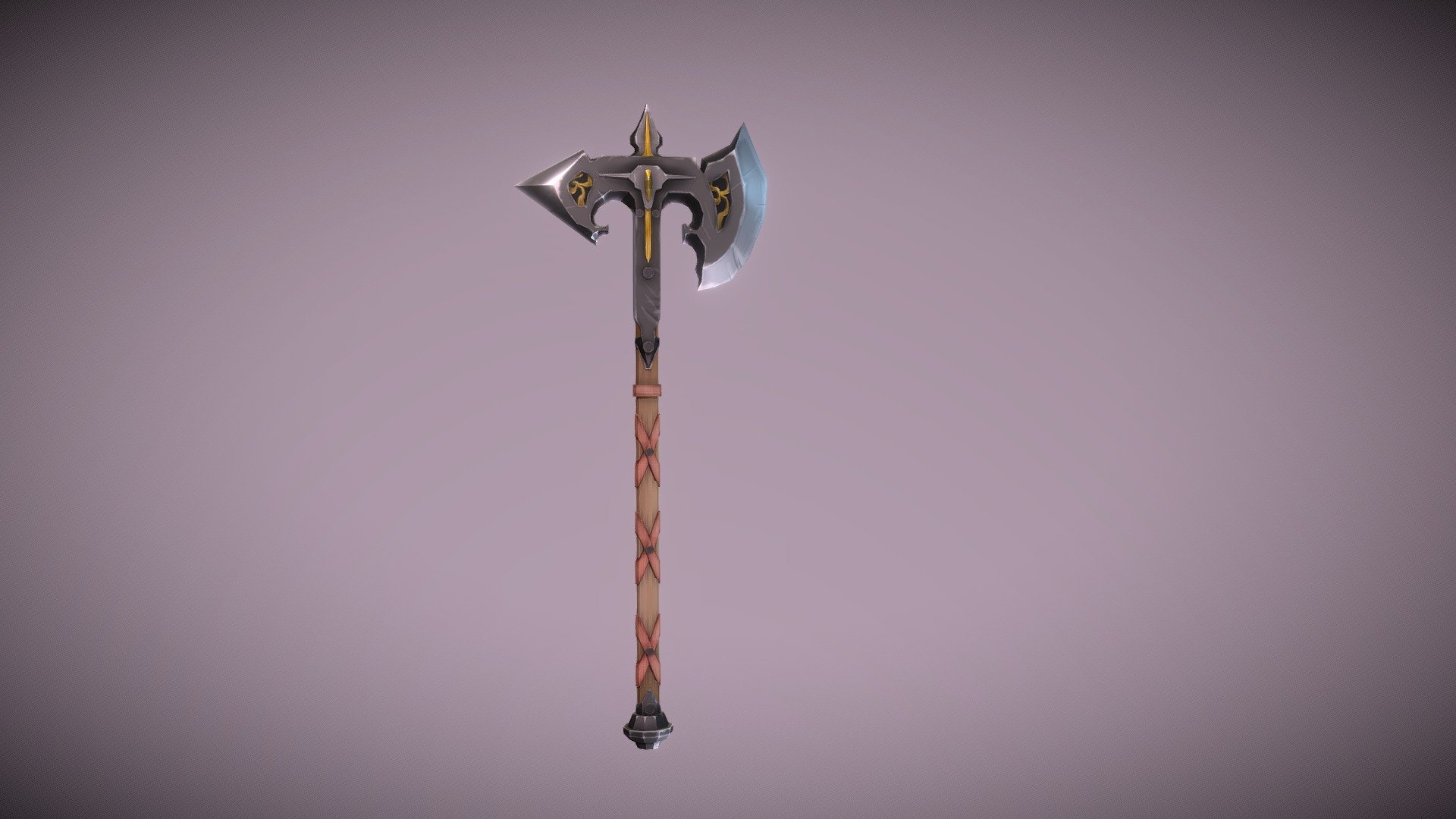 Hand painted axe - 3D model by Meanphrog [0832a49] - Sketchfab