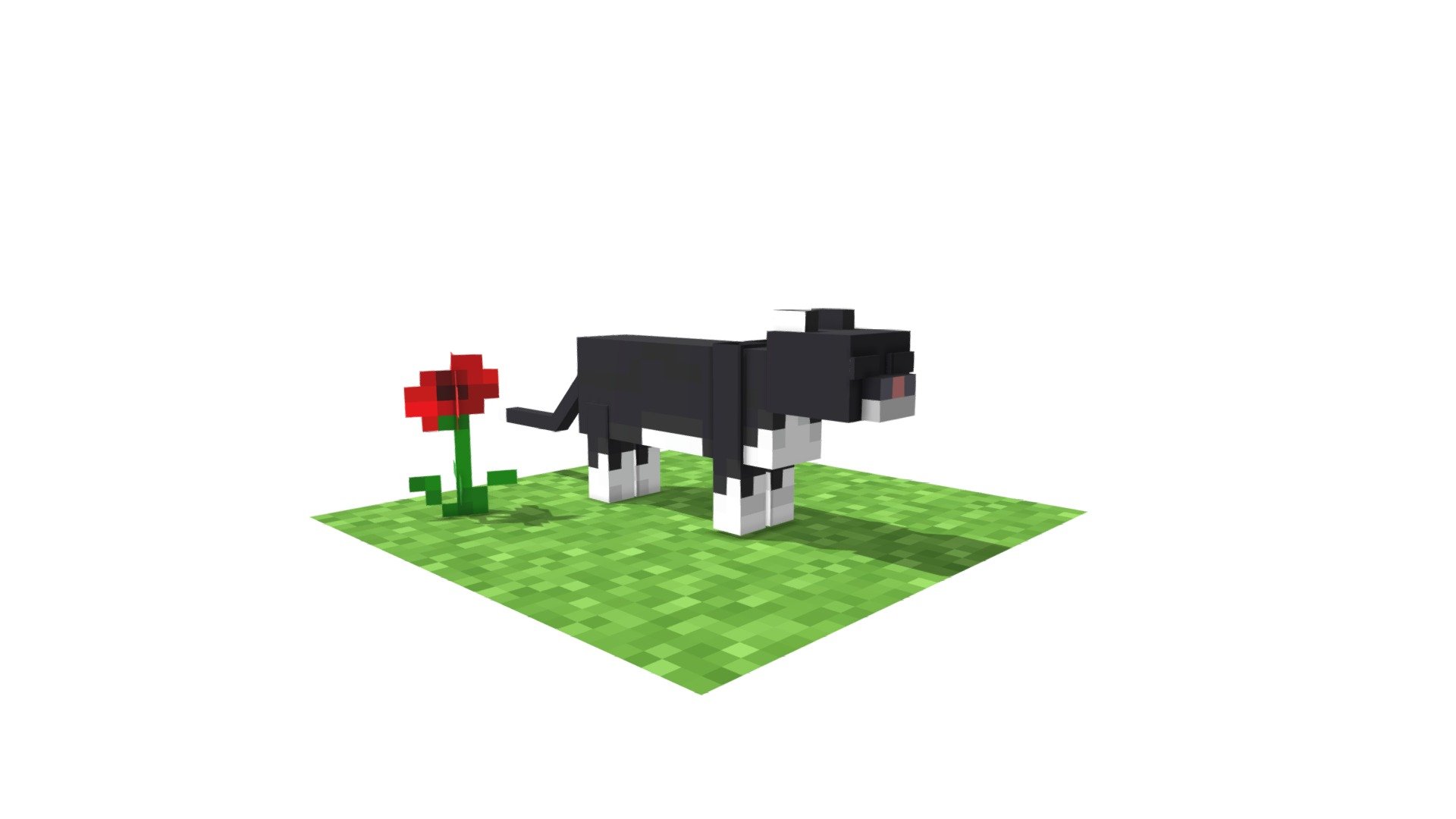 Minecraft cat - 3D model by Ruru (@ruru3) [0833709] - Sketchfab