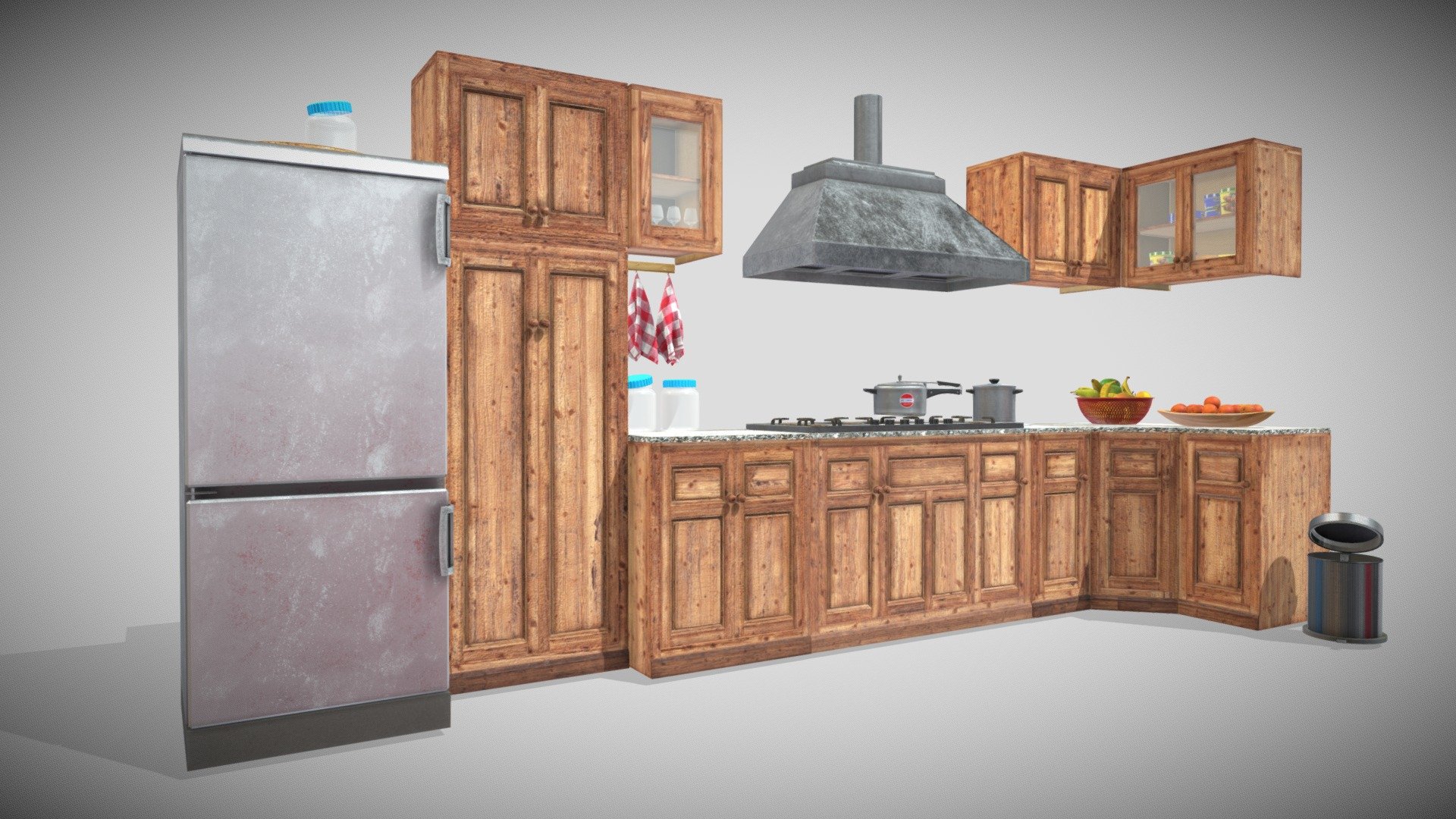 Local Kitchen - Composition 2 of 2 - Buy Royalty Free 3D model by ...