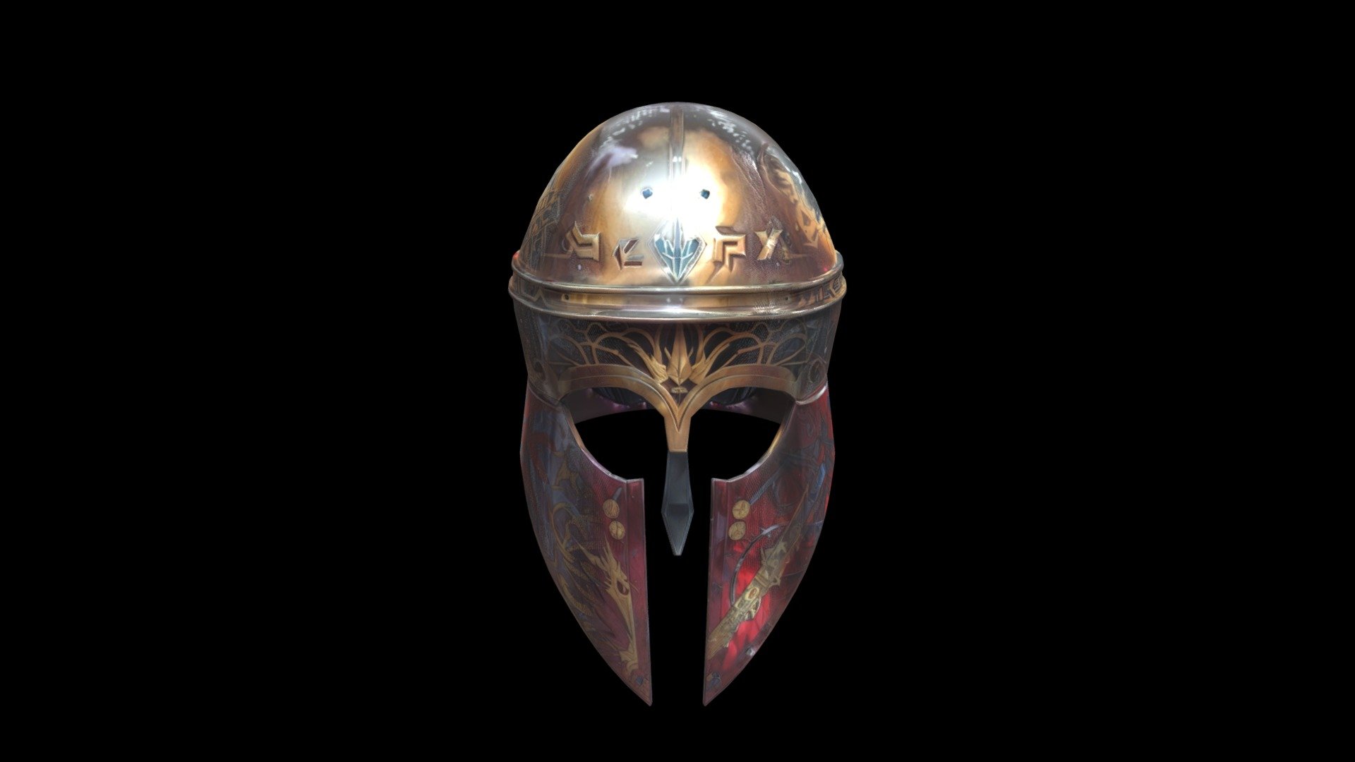 Meshy Helmet Fantasy Luminous Helm - Download Free 3D model by klrxyz ...