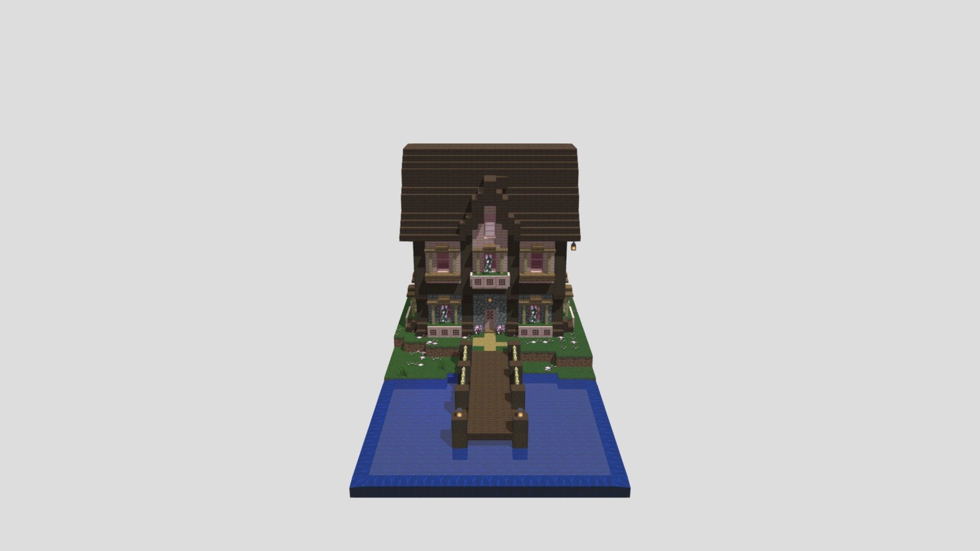 Cherry Medieval House | Minecraft - Download Free 3D model by ...