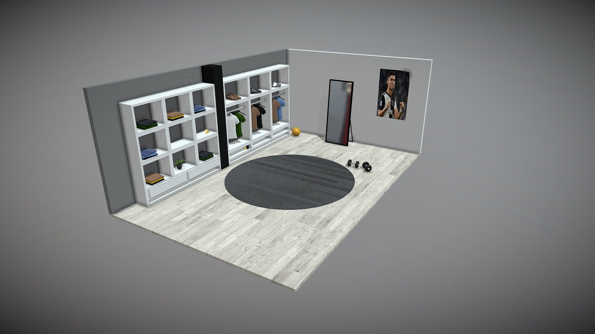Closet design - 3D model by Tom ijmker (@Tomijmker) [08374ab] - Sketchfab