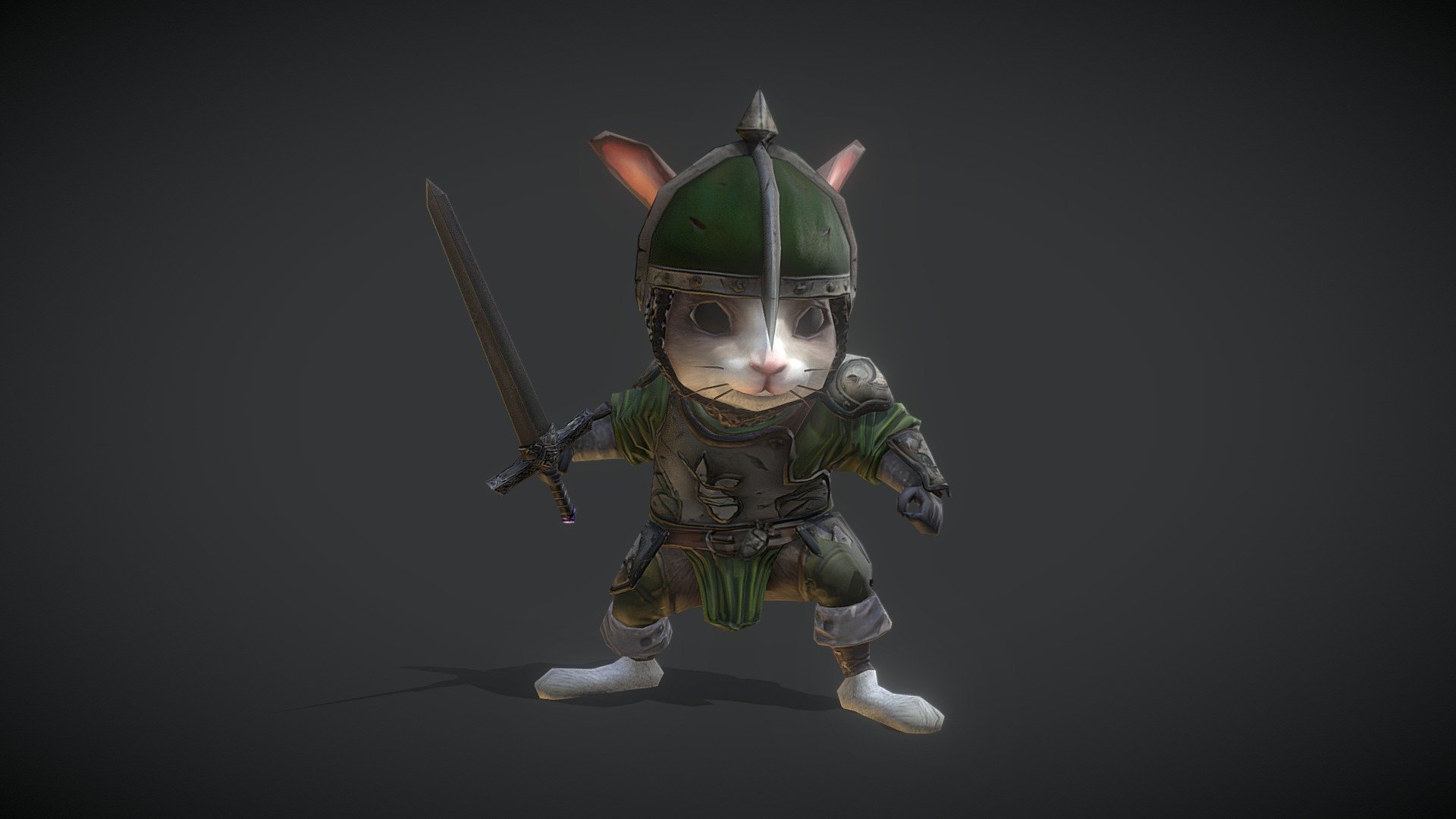 Rabbit Soldier A - 3D model by Tokiyoshi Takaya (@takayatokiyoshi ...