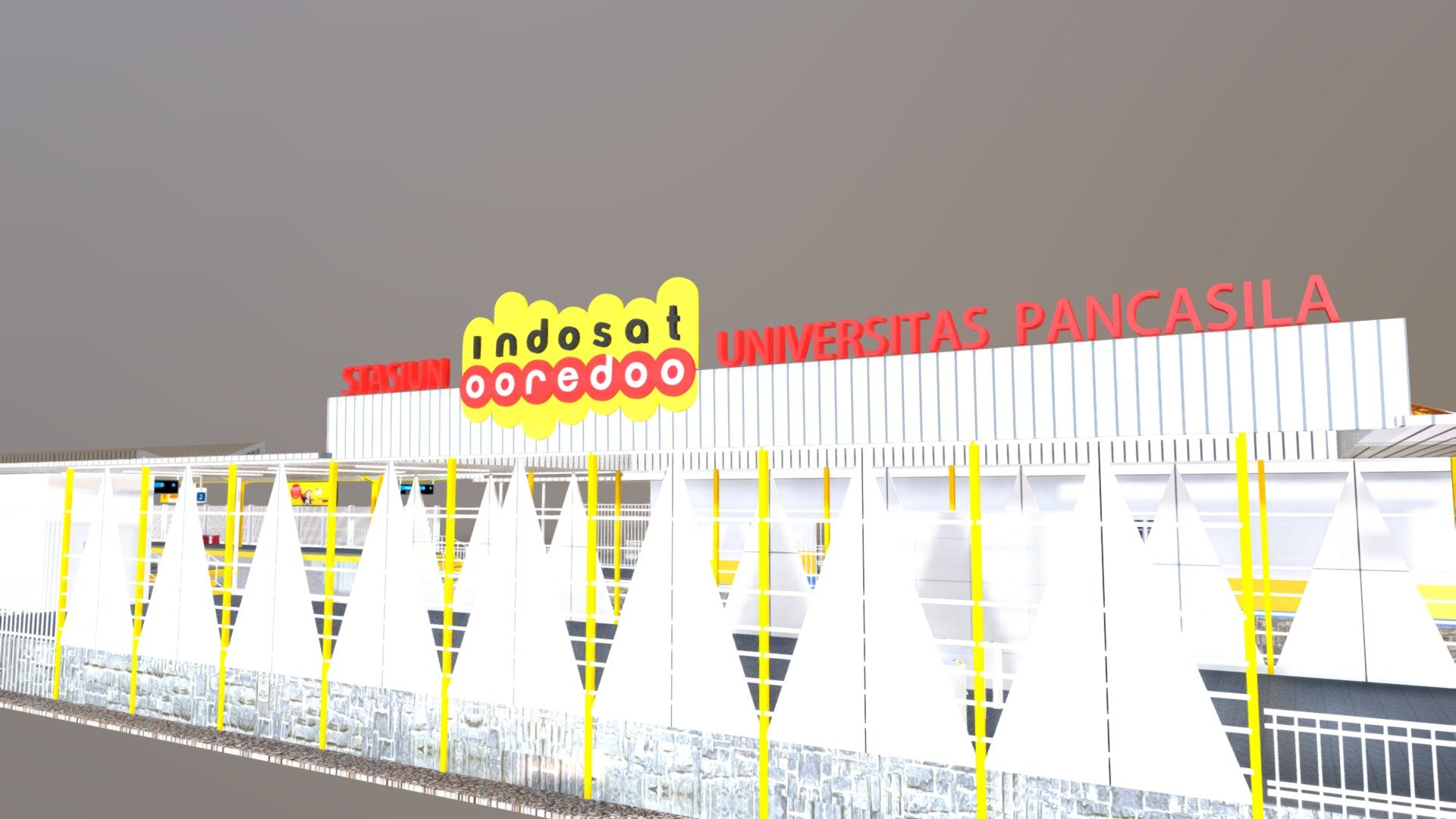 Stasiun Indosat Ooredoo Univ. Pancasila - 3D model by Pandu Agung ...