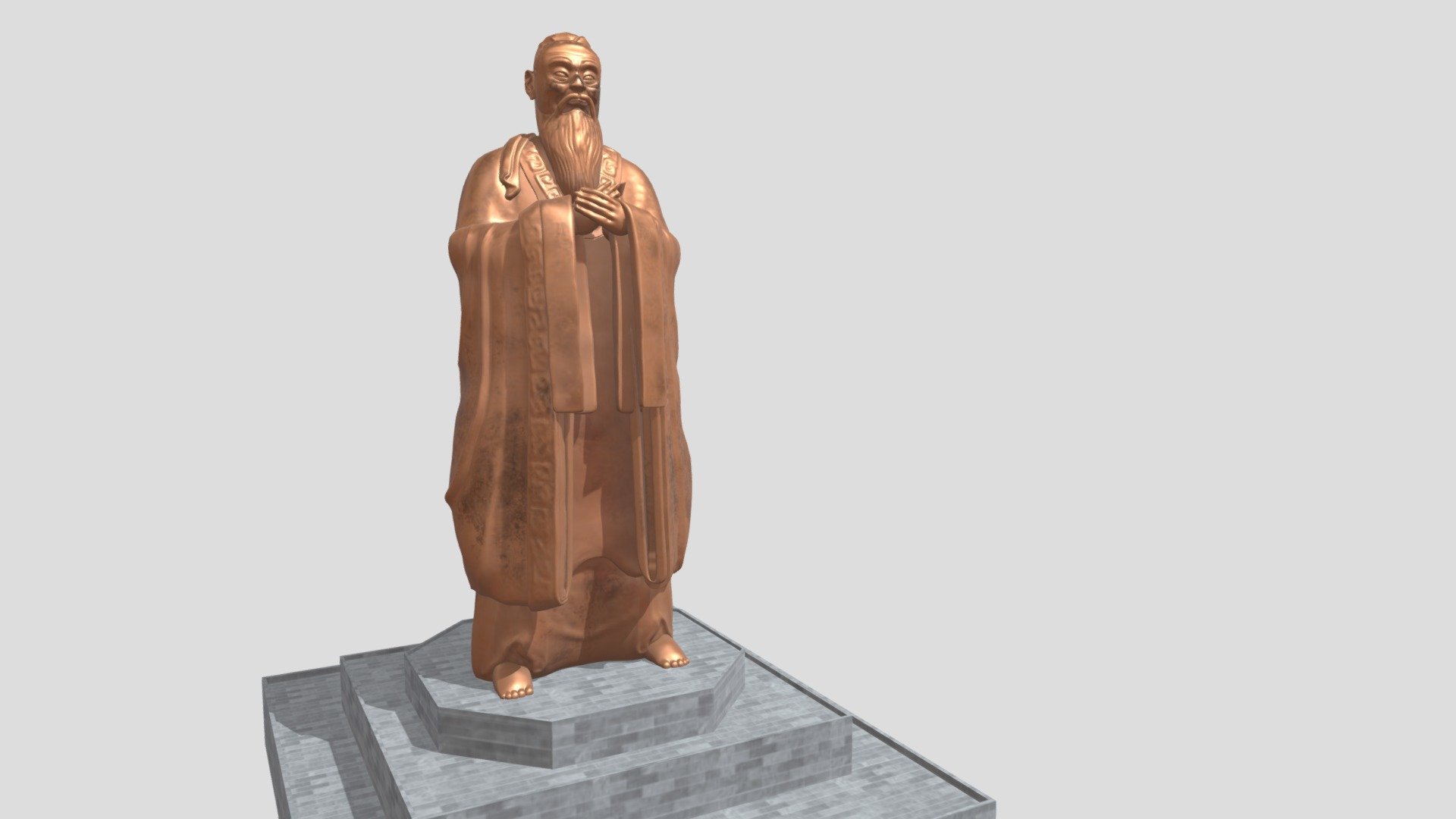 Confucius of Mount Ni - Buy Royalty Free 3D model by arshad irfan (@arshad3954) [0838e28 ...