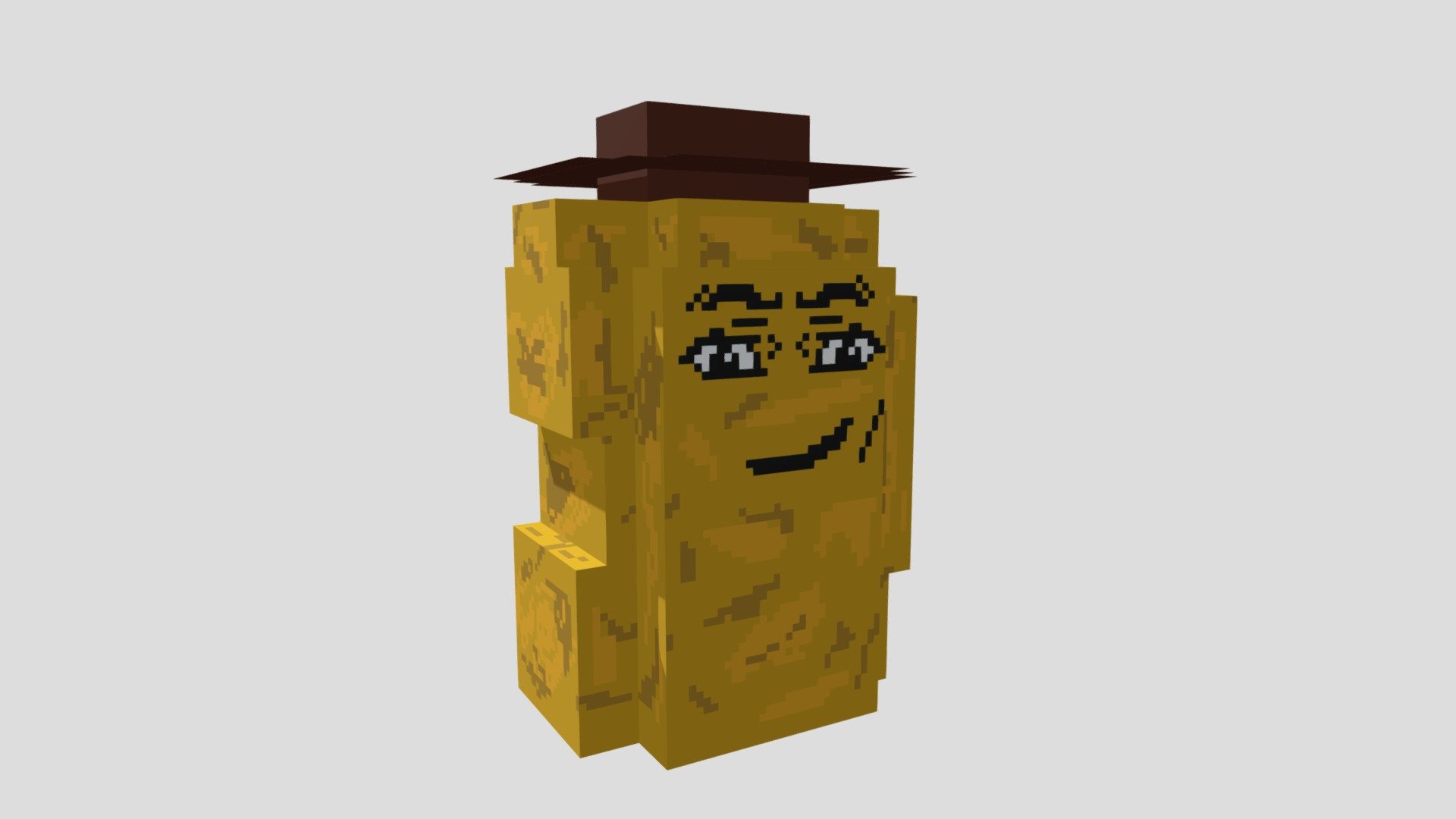 nuggets cowboy in minecraft - Download Free 3D model by Lem0nade (@ss ...