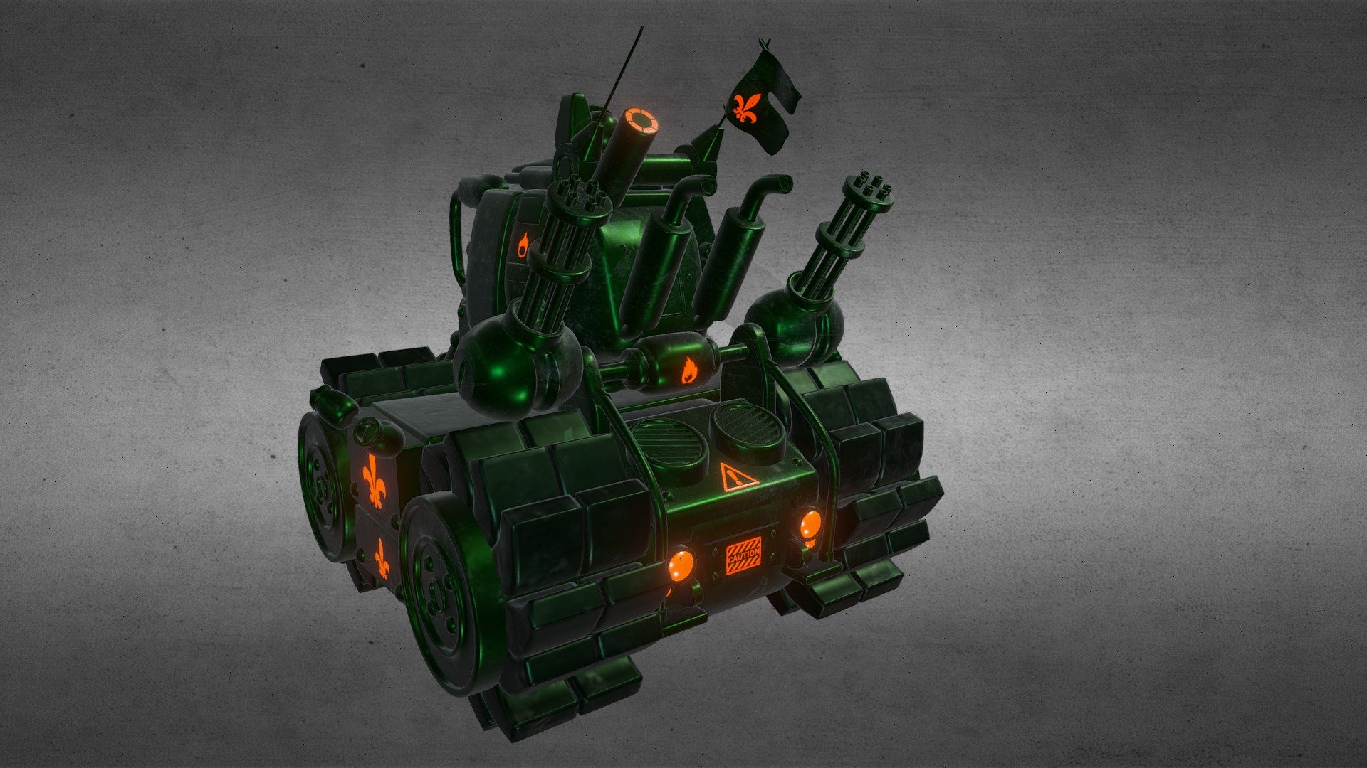 Tank - 3D model by Davide Buonincontro (@buonincontrodavide) [083edda ...