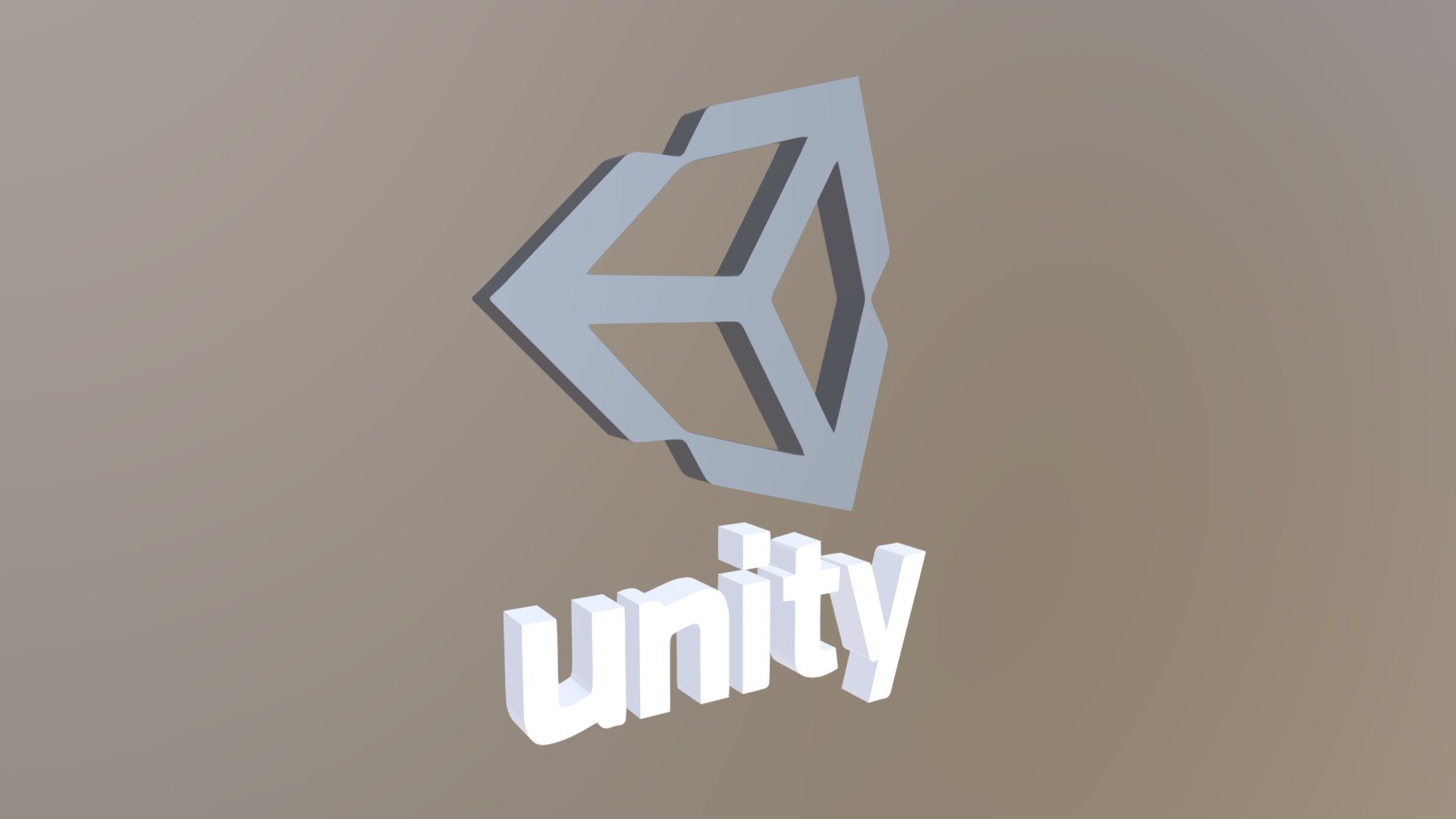 UNITY 3D LOGO Download Free 3D Model By Shyam Barange shyam barange 