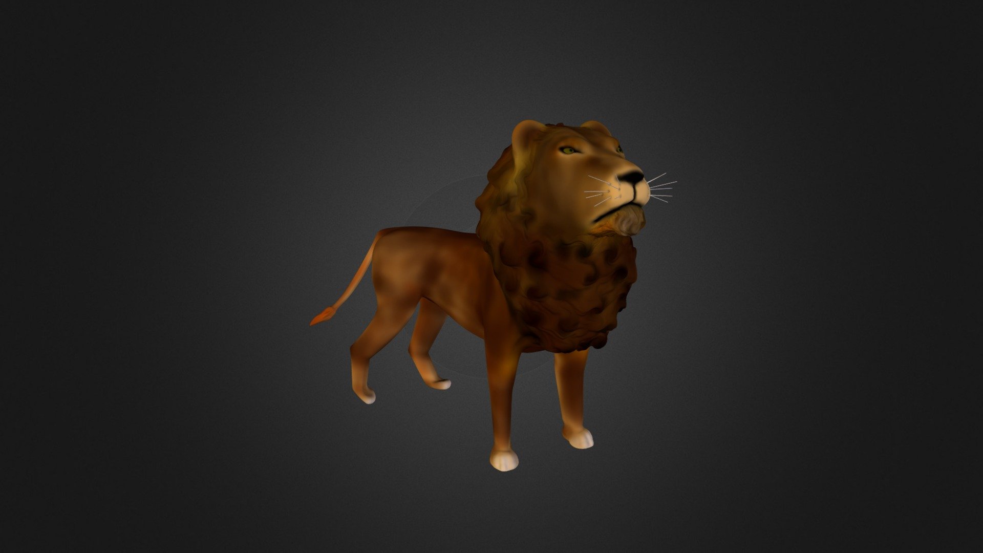 High poly lion - 3D model by ErolleDelRosario [083ff56] - Sketchfab