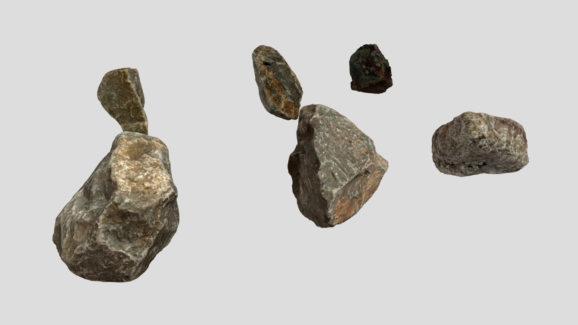 Mixed Rock Collection 001 - Buy Royalty Free 3D model by EBTRR [084058d ...