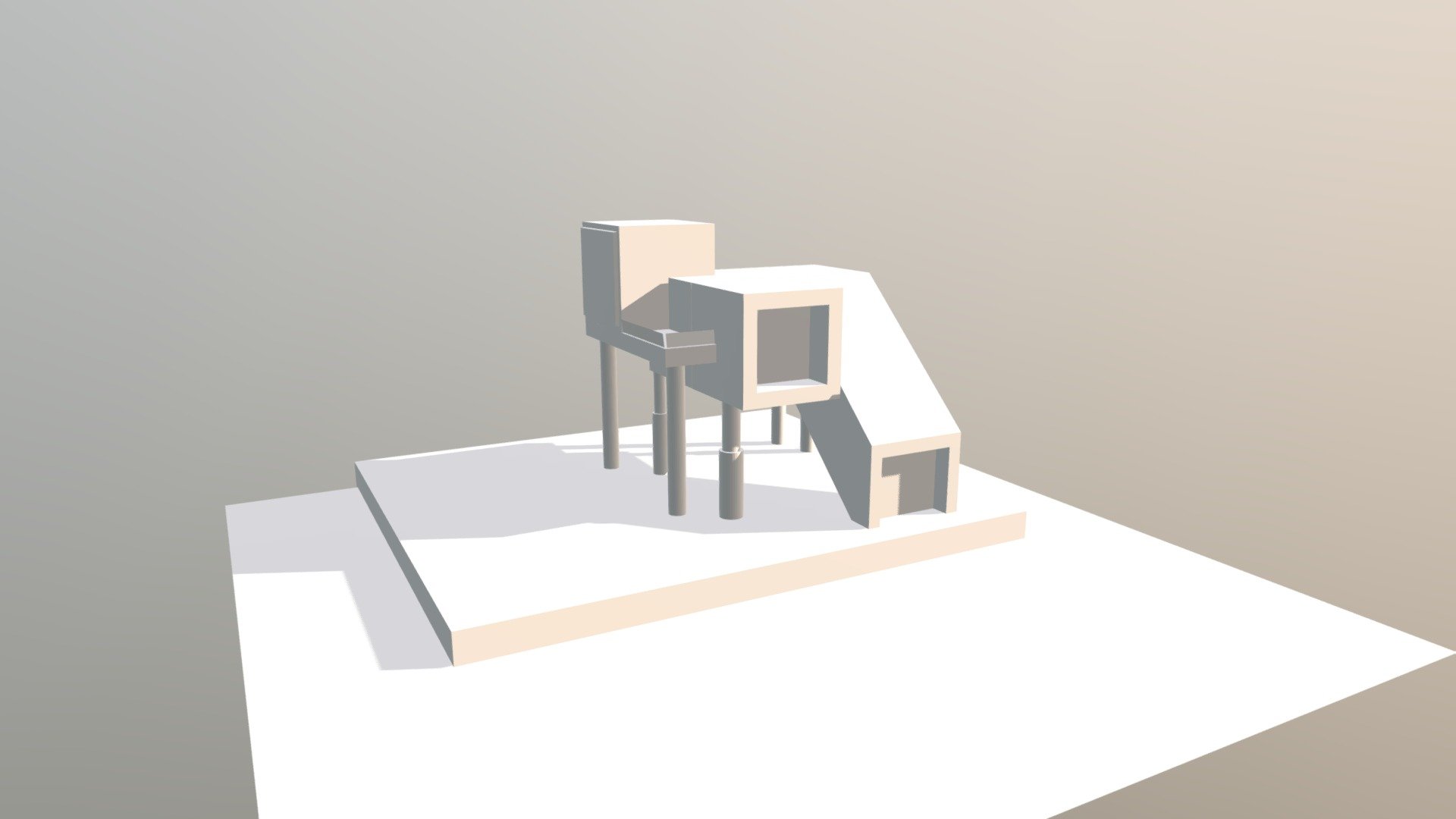 Model With Primitives - 3D model by Freelancedishwasher [0840a1c ...