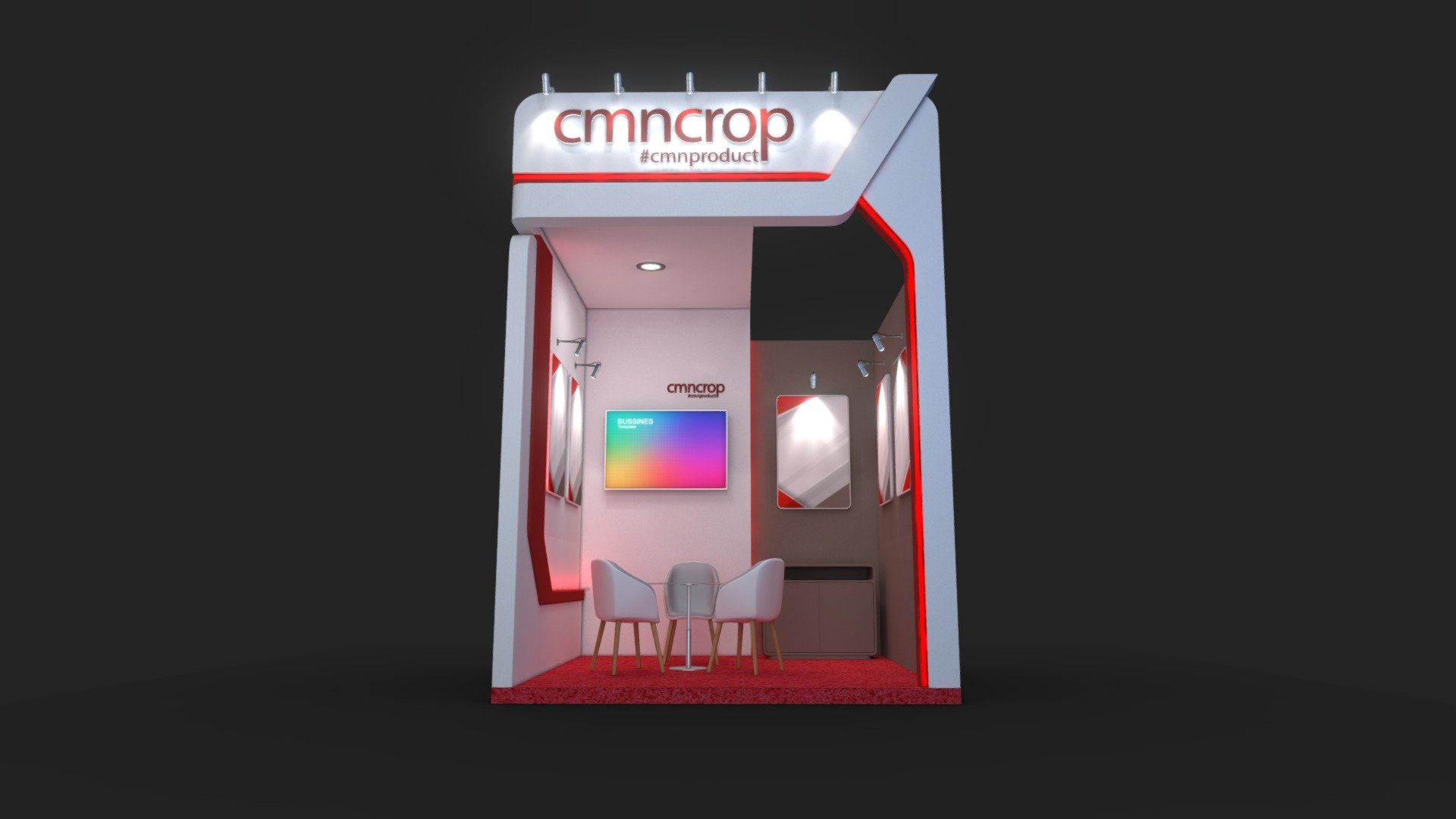 MINI BOOTH 06 - Buy Royalty Free 3D model by fasih.lisan [084178c ...