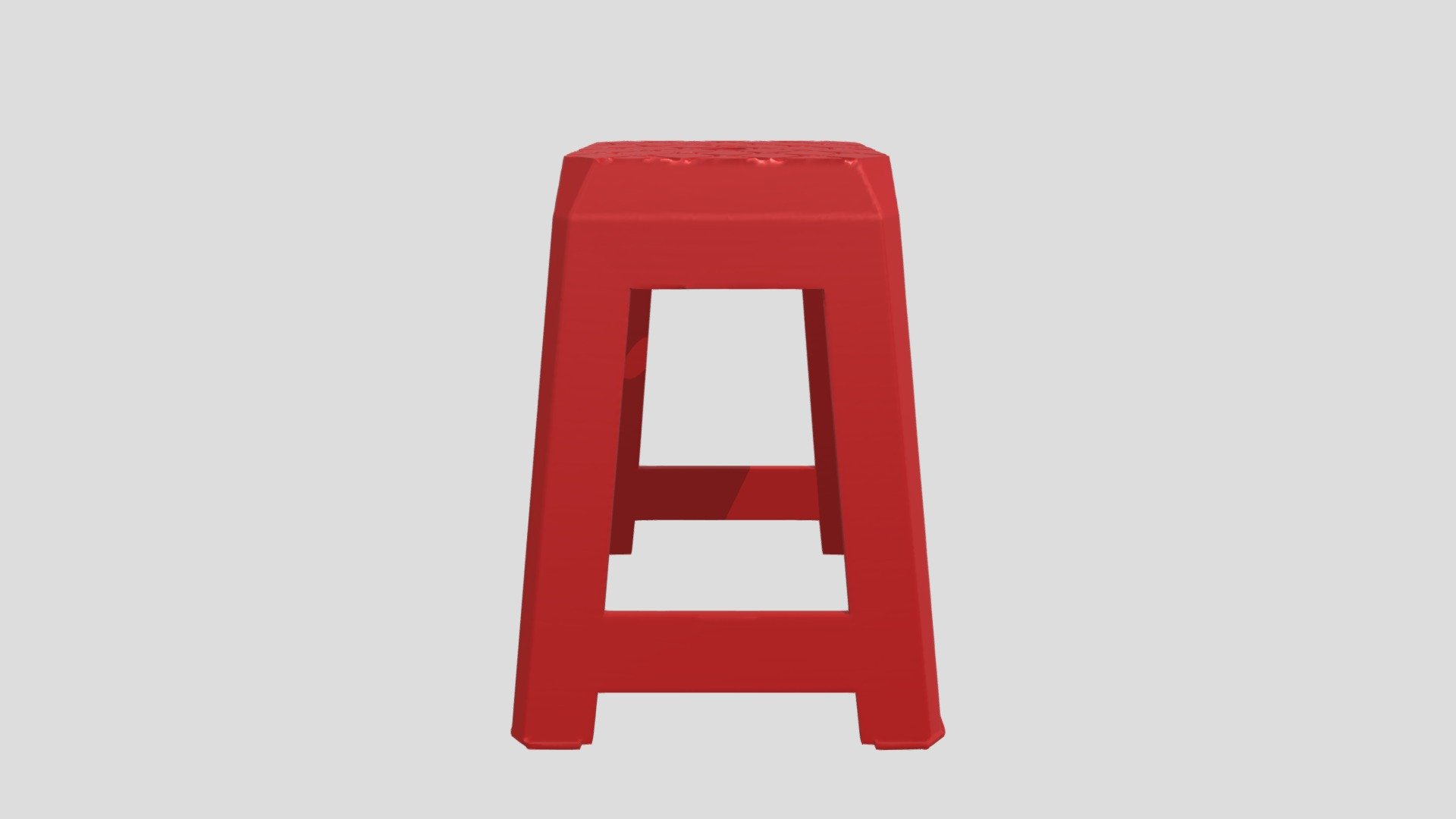 3V Red Plastic Chair Download Free 3D model by GGZY28 0845baf Sketchfab